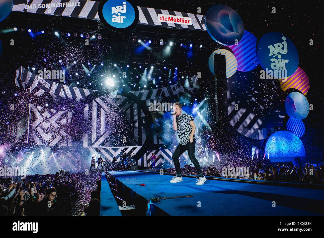 Thun, Switzerland. 10th, September 2022. The Swiss band Hecht performs ...