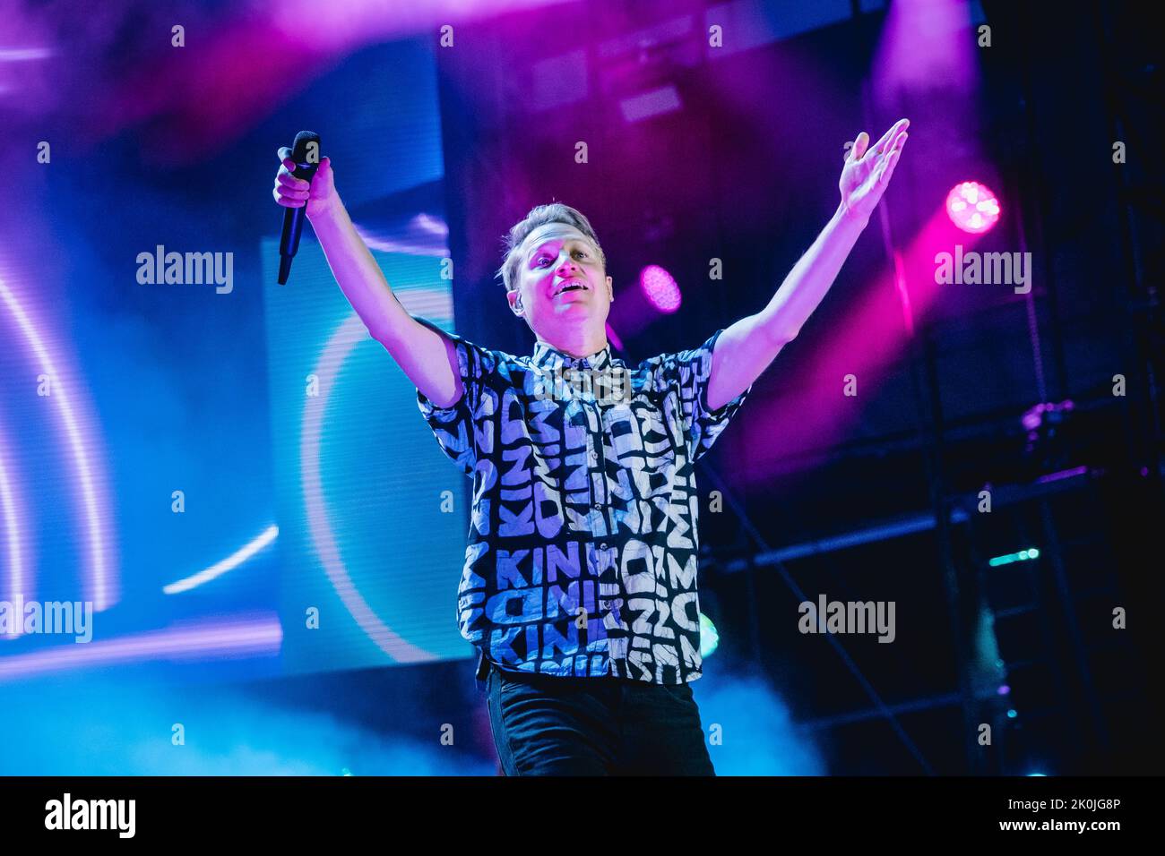 Thun, Switzerland. 10th, September 2022. The Swiss band Hecht performs ...