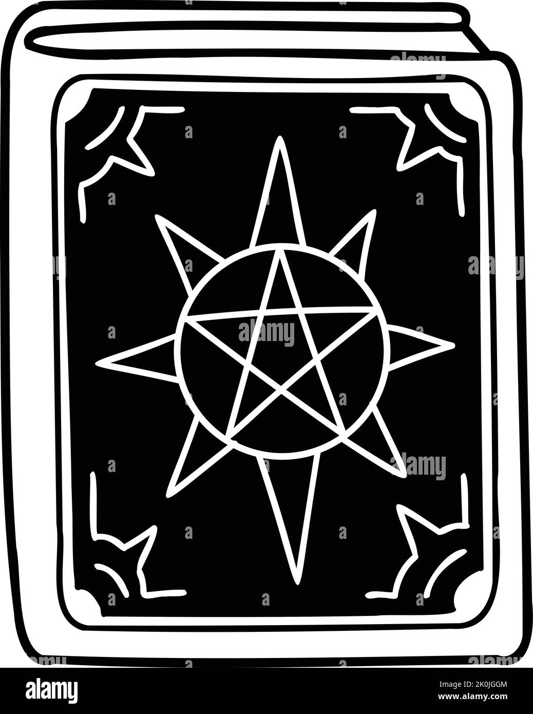 Hand Drawn Magic Book Illustration Isolated On Background Stock Vector Image And Art Alamy