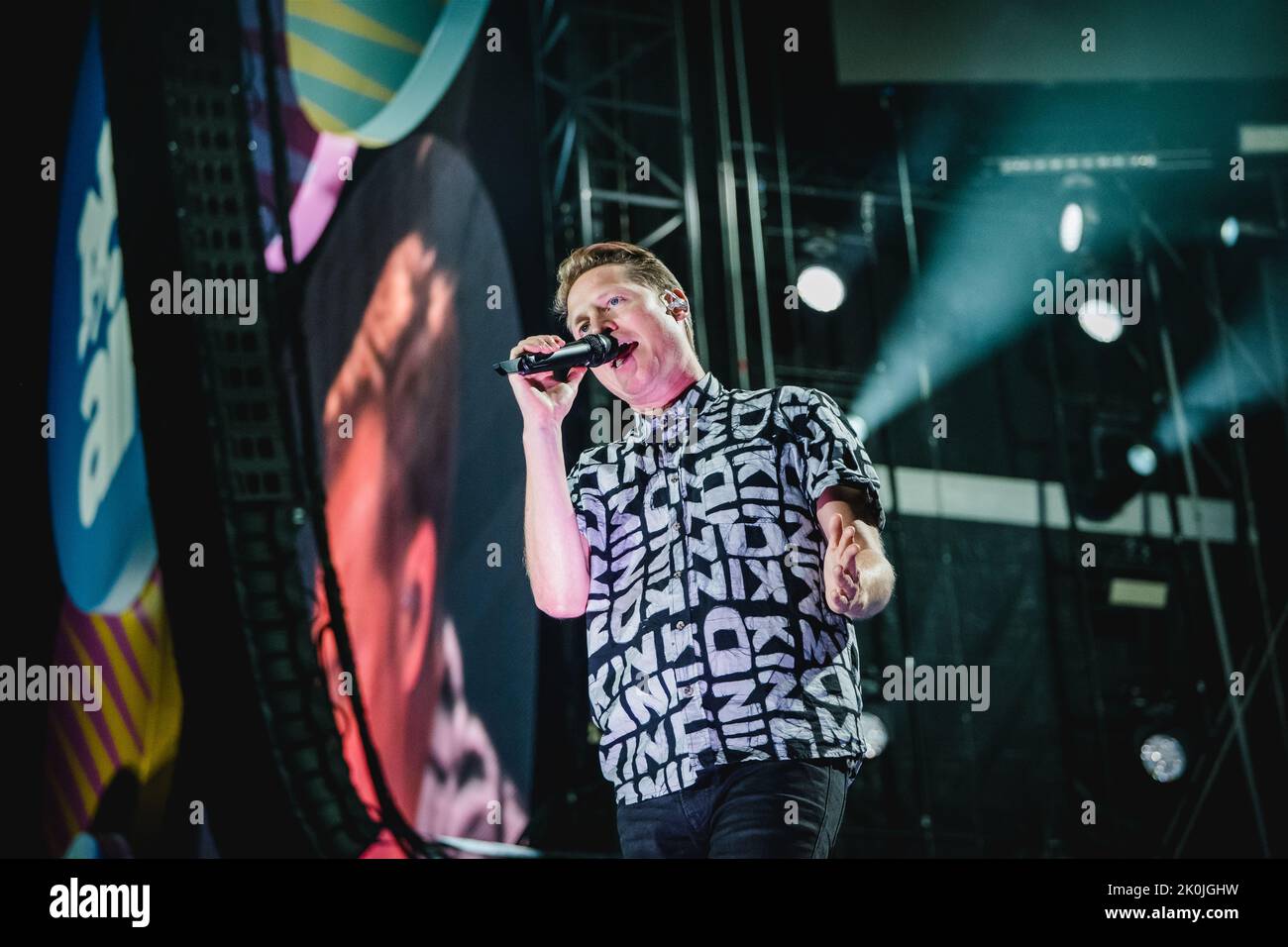 Thun, Switzerland. 10th, September 2022. The Swiss band Hecht performs ...