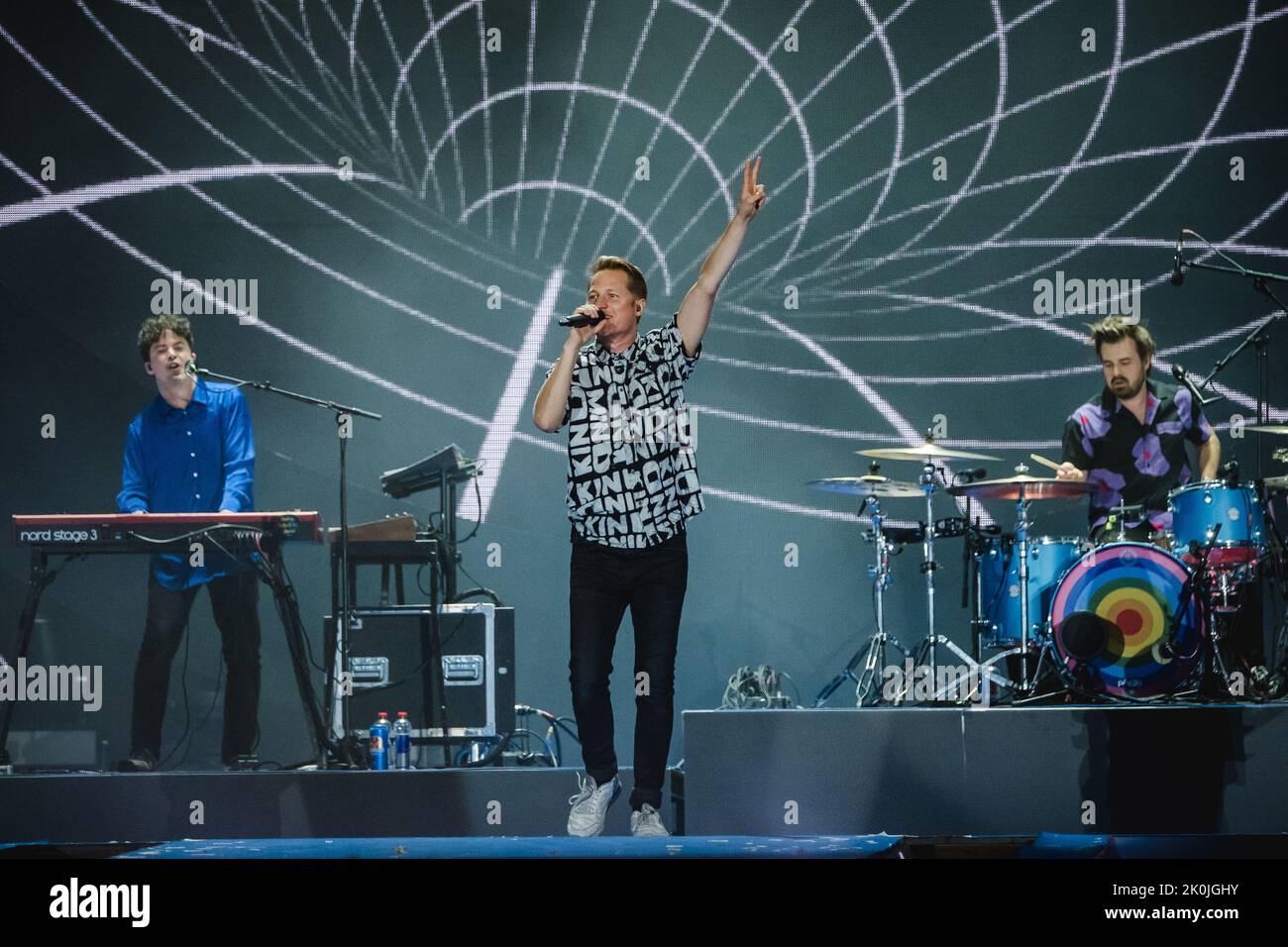 Thun, Switzerland. 10th, September 2022. The Swiss band Hecht performs ...