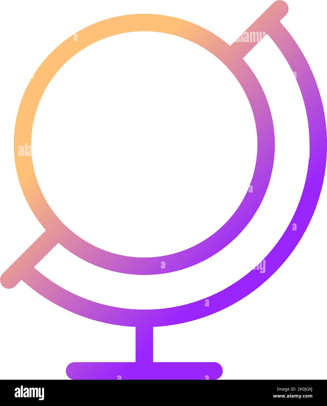 Earth ball globe pixel perfect gradient linear ui icon Stock Vector Image & Art - Alamy