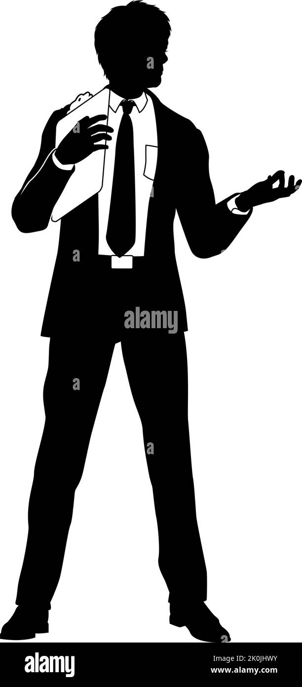 Business People Man With Clipboard Silhouette Stock Vector Image & Art ... Business People Man With Clipboard Silhouette Stock Vector Image & Art ...