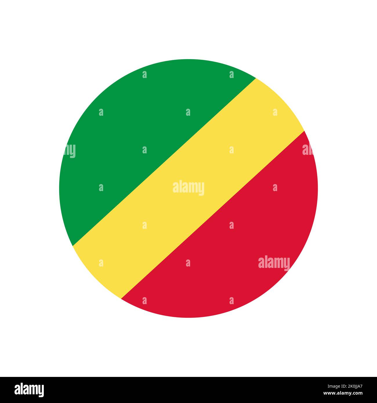 Congo vector flag circle on white background Stock Vector Image & Art ...