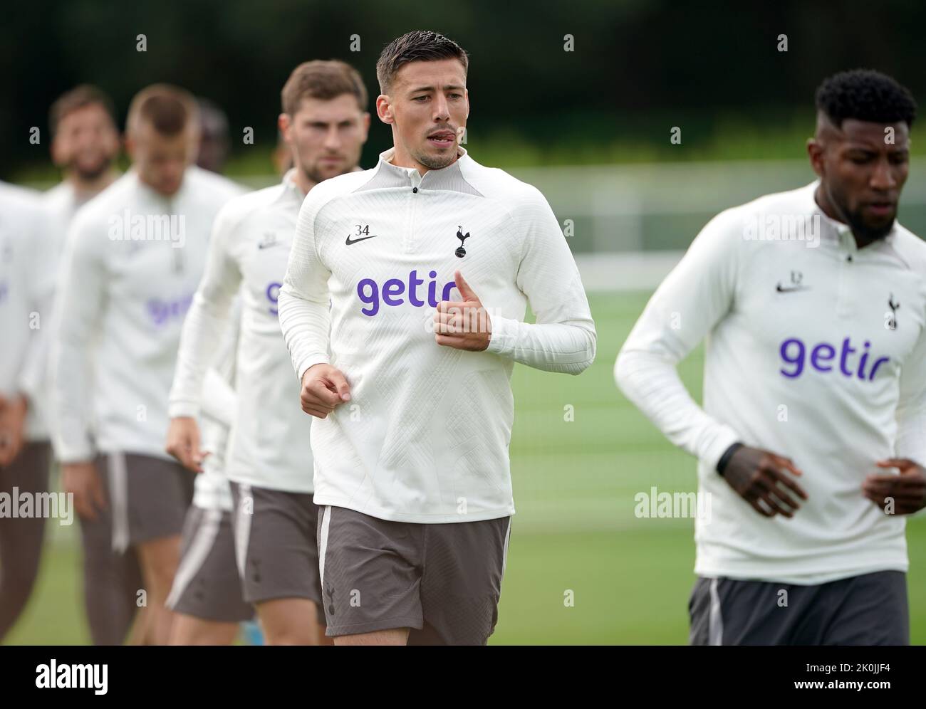Tottenham Hotspur's Clement Lenglet during a training session at ...