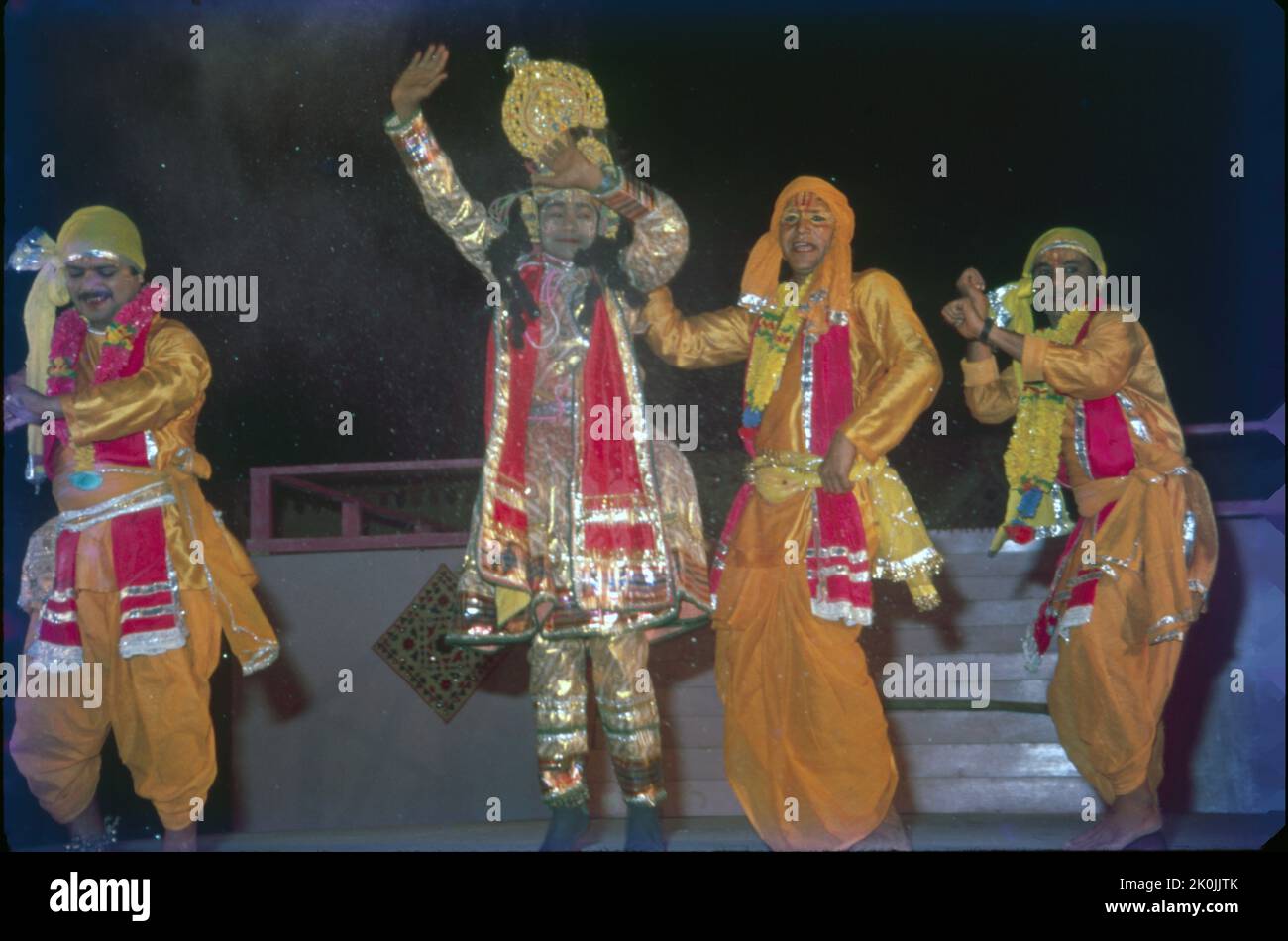 Holi Festival, Folk Dance, Mathura, U.P Stock Photo - Alamy