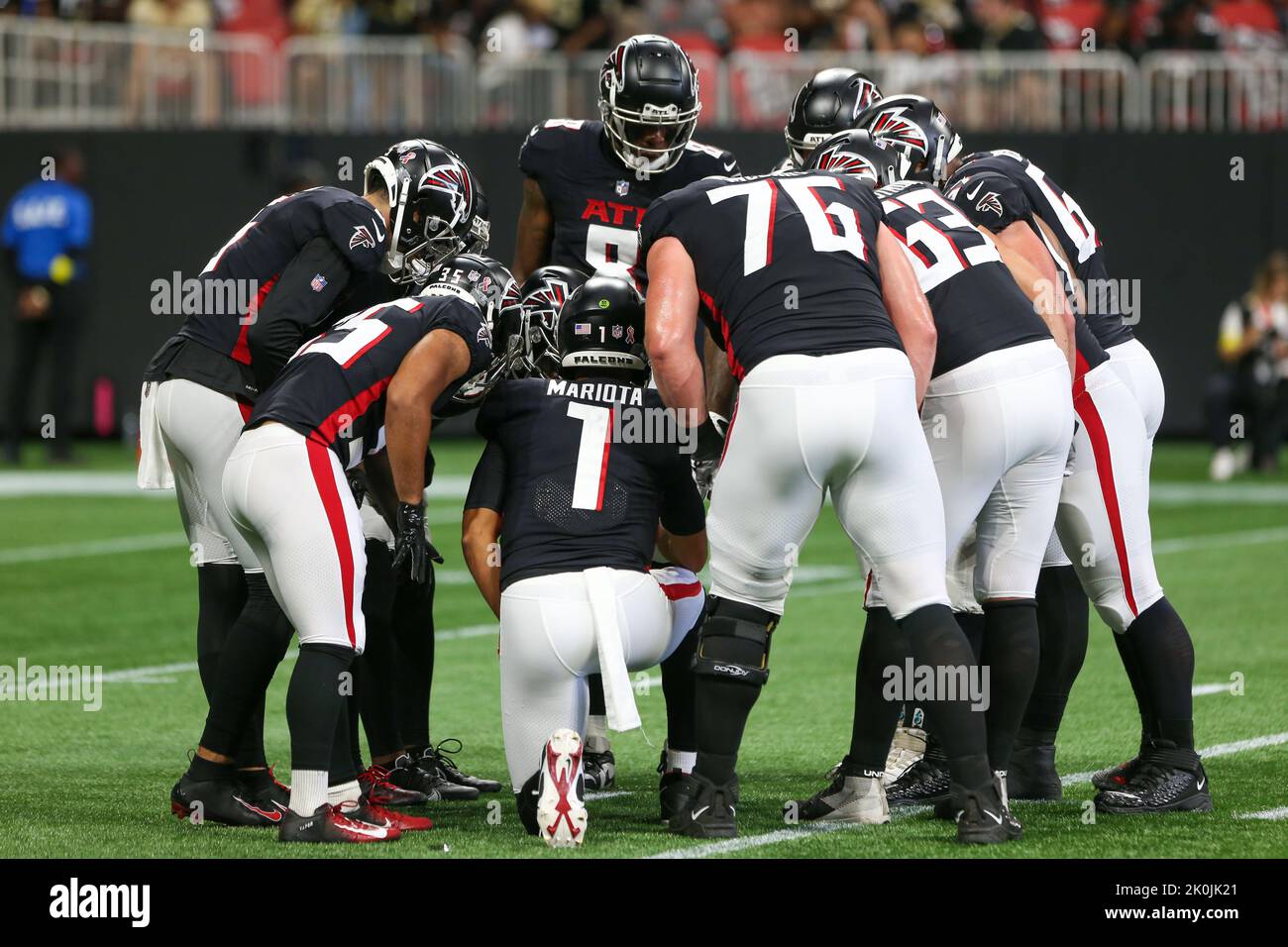 Atlanta, Georgia, USA. 11th Sep, 2022. Atlanta Falcons quarterback ...