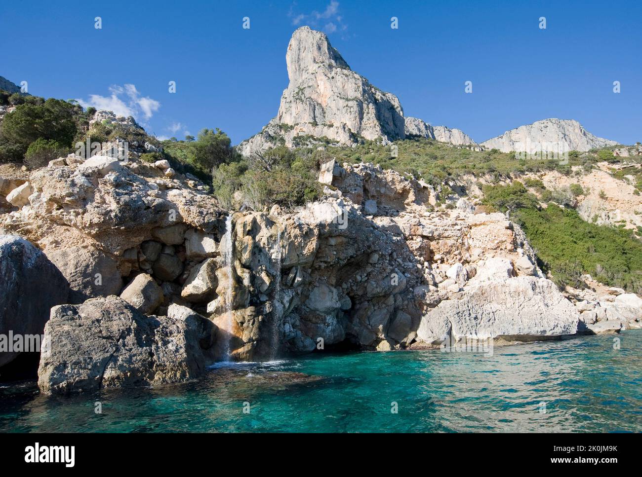 Waterfall, Baunei, Sardinia, Italy Stock Photo - Alamy