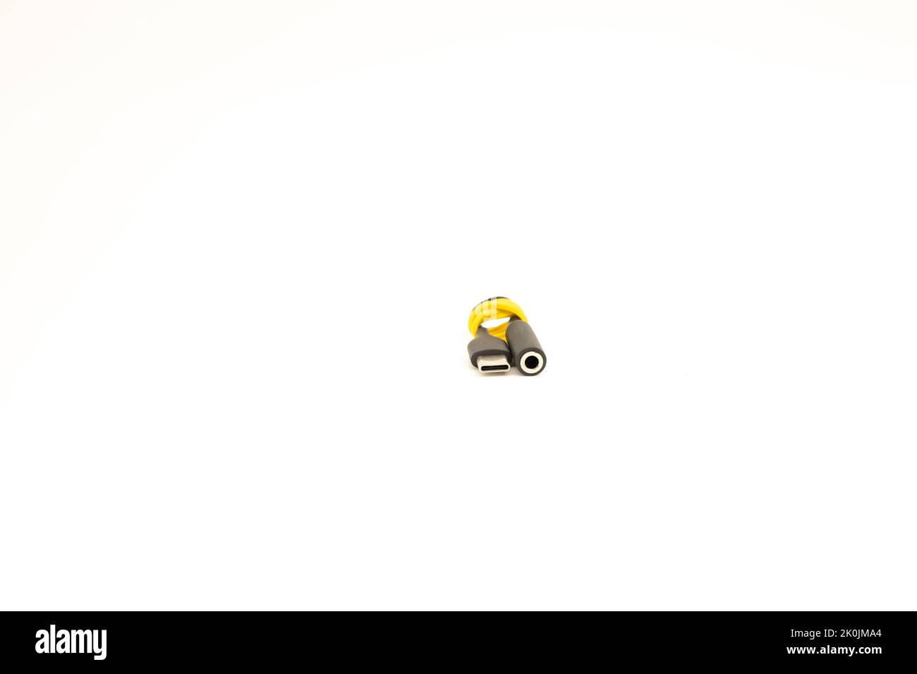 USB C to audio short cable Stock Photo - Alamy