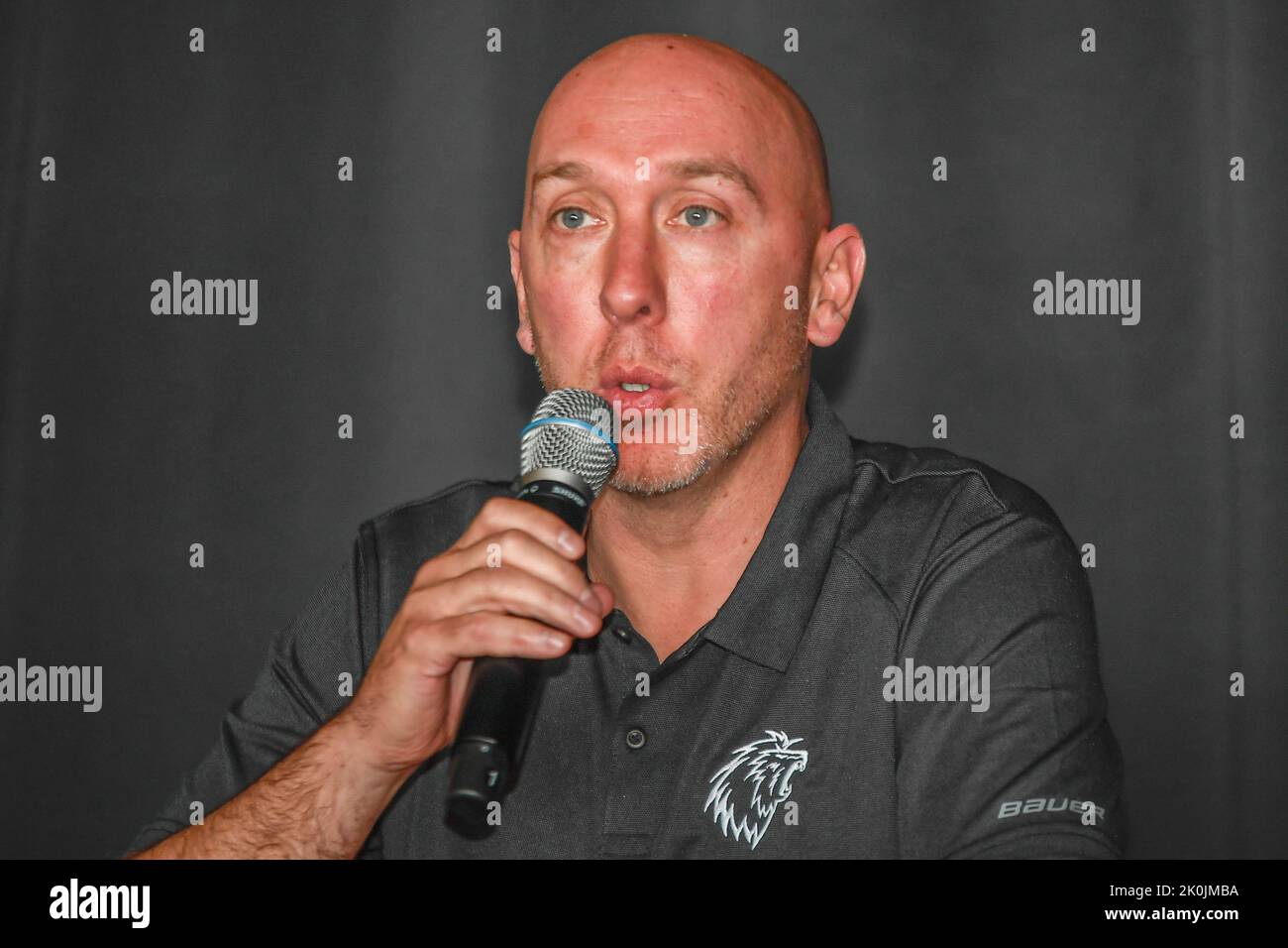 Lausanne Switzerland, 09/12/2022: John Fust, (head coach of the ...