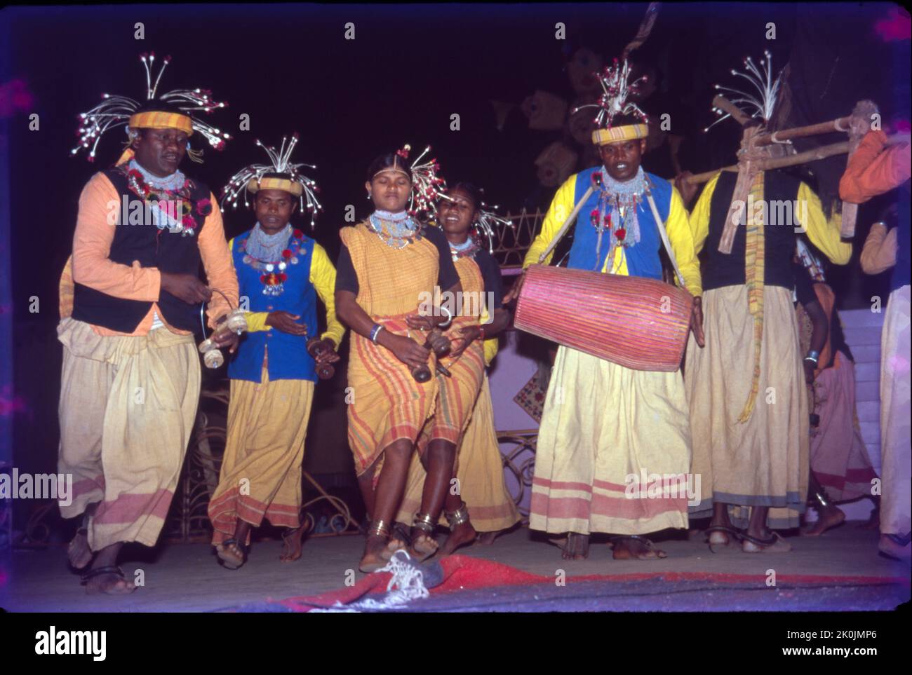 Tribal Folk Dance from Madhya Pradesh Stock Photo - Alamy