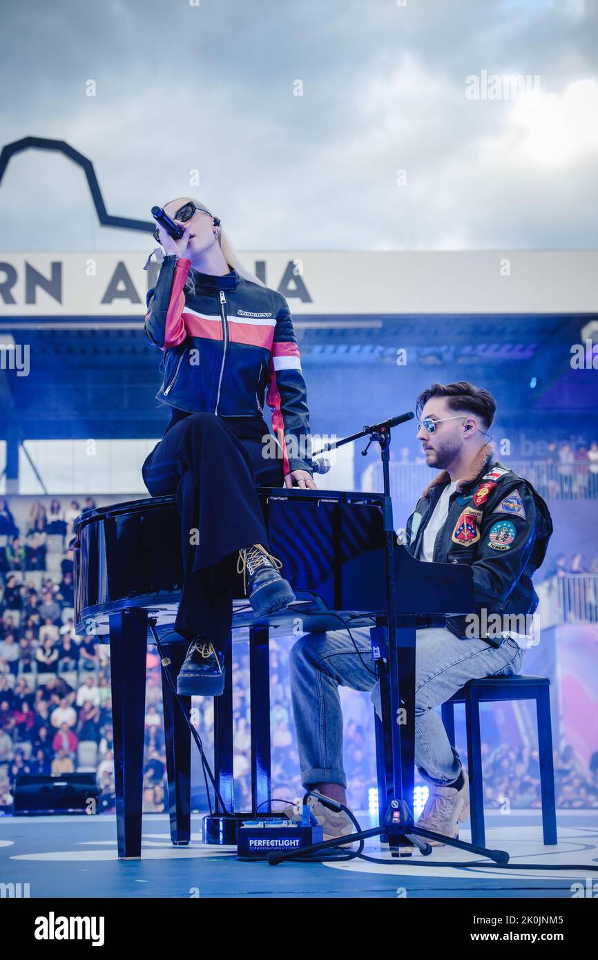 Thun, Switzerland. 10th, September 2022. The Swiss singer and ...