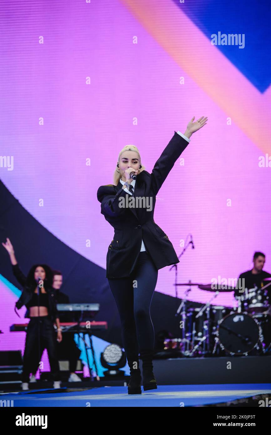 Thun, Switzerland. 10th, September 2022. The Swiss singer and ...