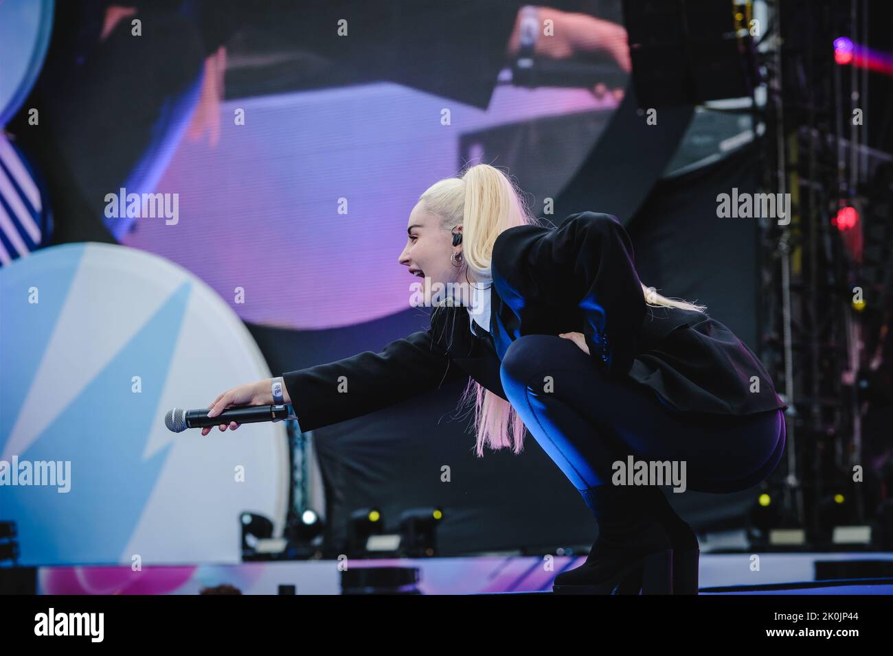 Thun, Switzerland. 10th, September 2022. The Swiss singer and ...