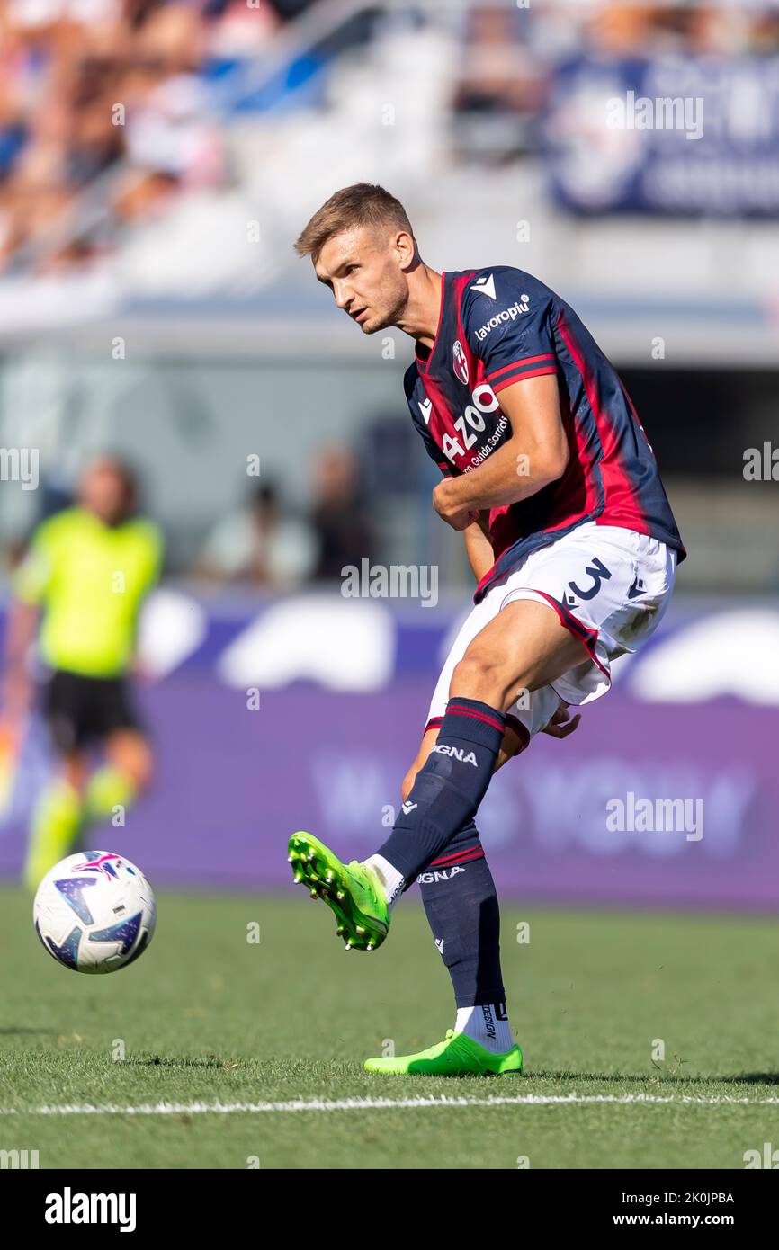 Stefan Posch (Bologna) during the Italian "Serie A" match between ...