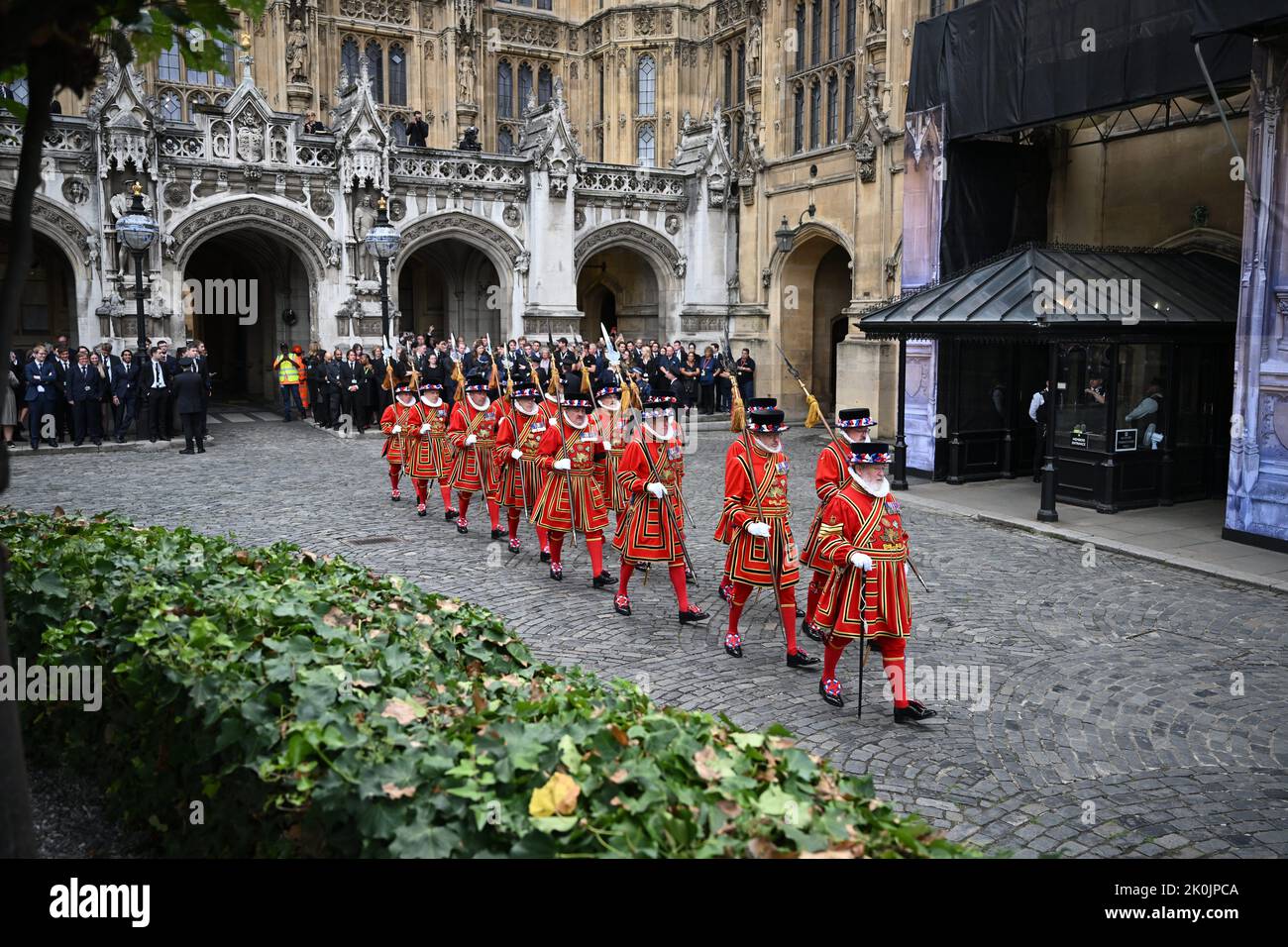 The King's Body Guard of the Yeomen of the Guard ahead of the arrival ...