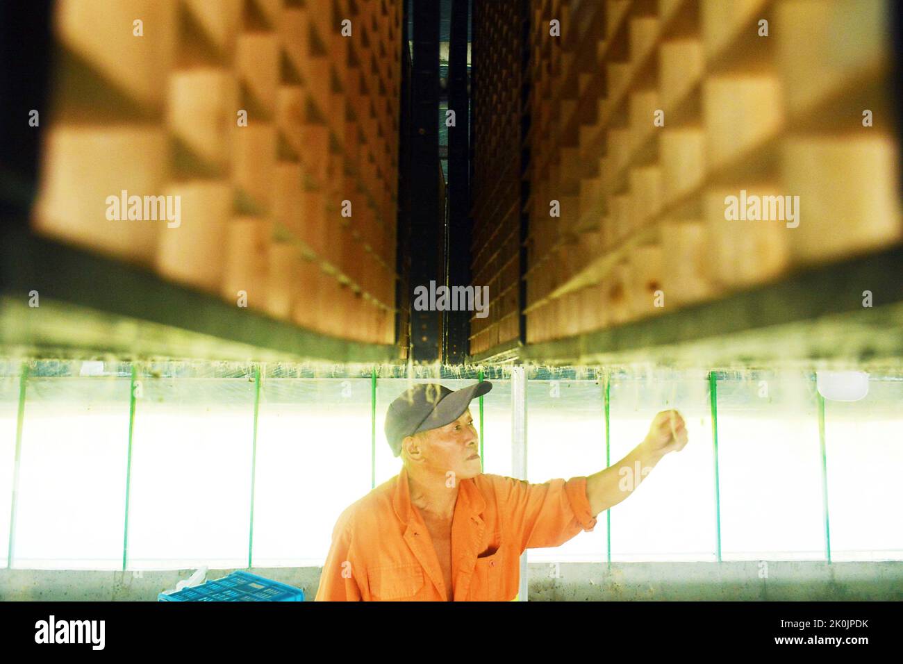 ANQING, CHINA - SEPTEMBER 12, 2022 - A villager cleans sundries in a ...
