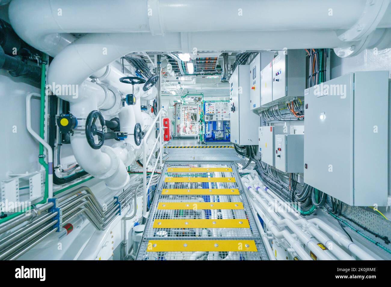 Oslo 20220912.The engine room on the Norwegian offshore wind ship "Edda ...