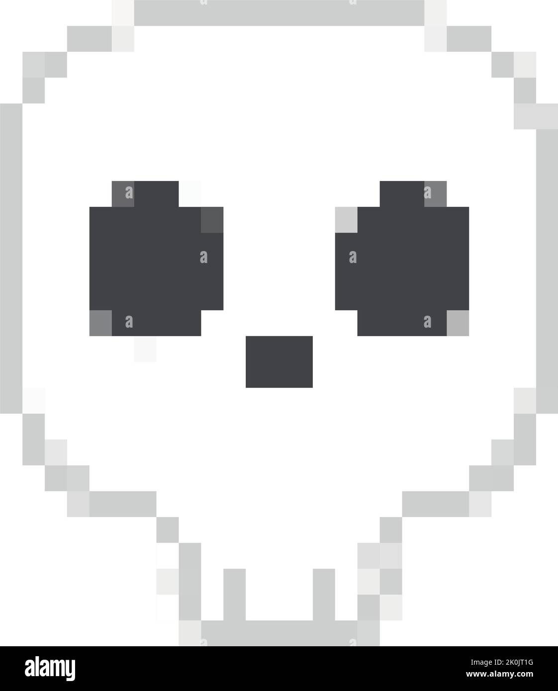 pixel skull icon Stock Vector Image & Art - Alamy