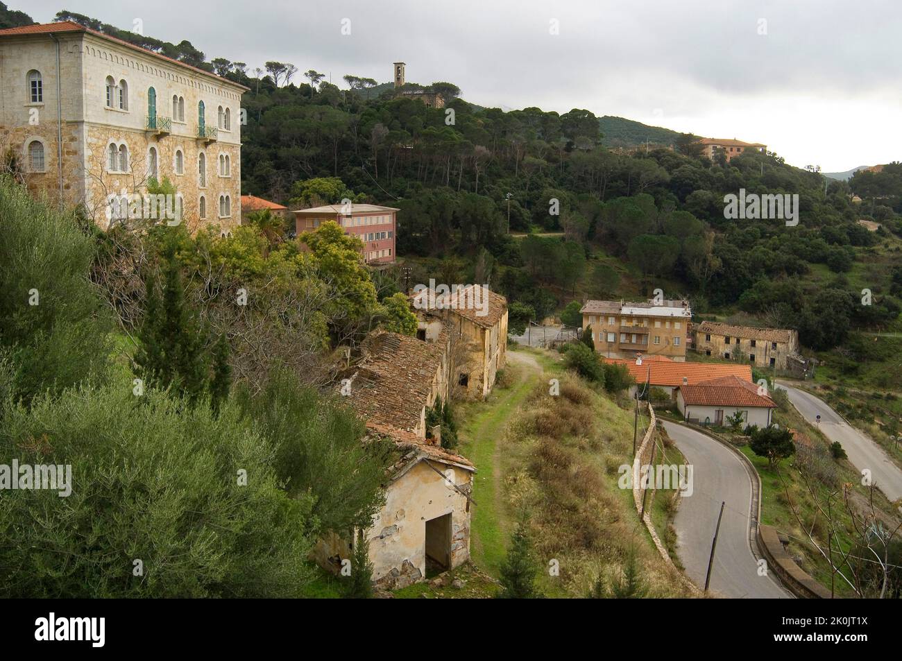Il Castello build 1870, old office, Montevecchio Mine, Ingurtosu, Arbus ...