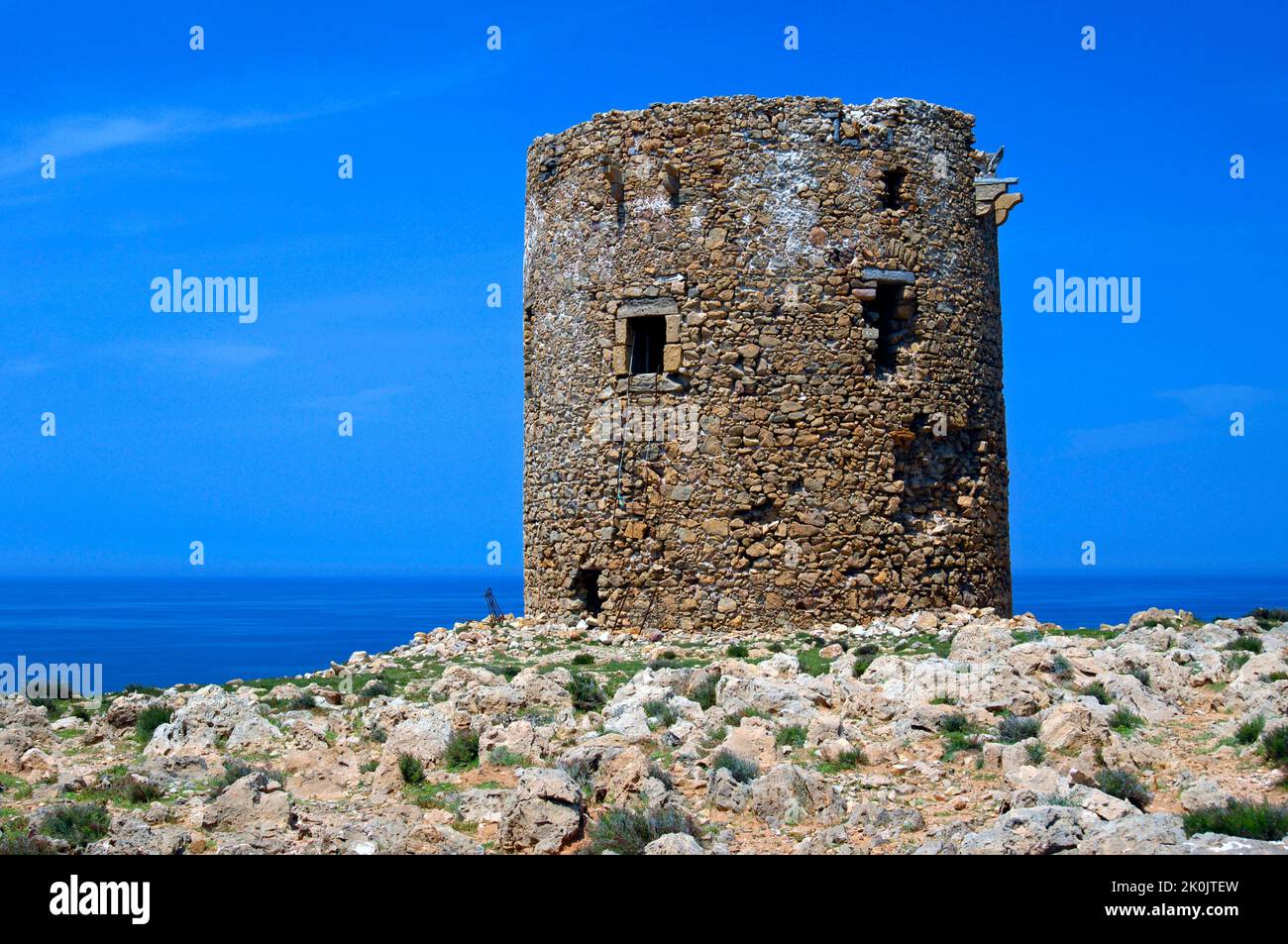 Old guards tower, Cala Domestica, Buggerru, Sulcis, Iglesiente ...
