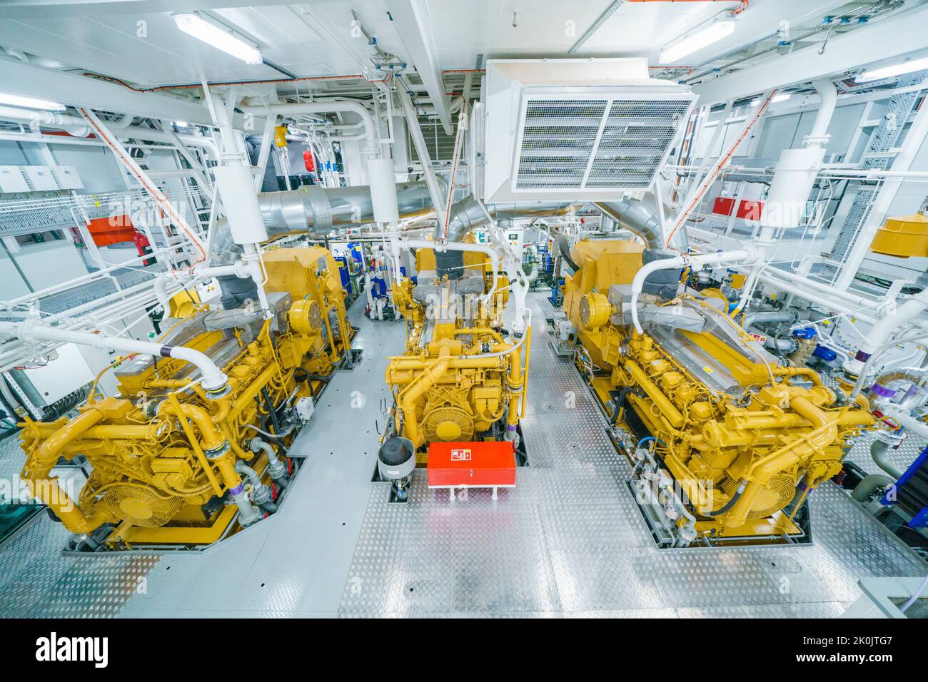 Oslo 20220912.The engine room on the Norwegian offshore wind ship "Edda ...