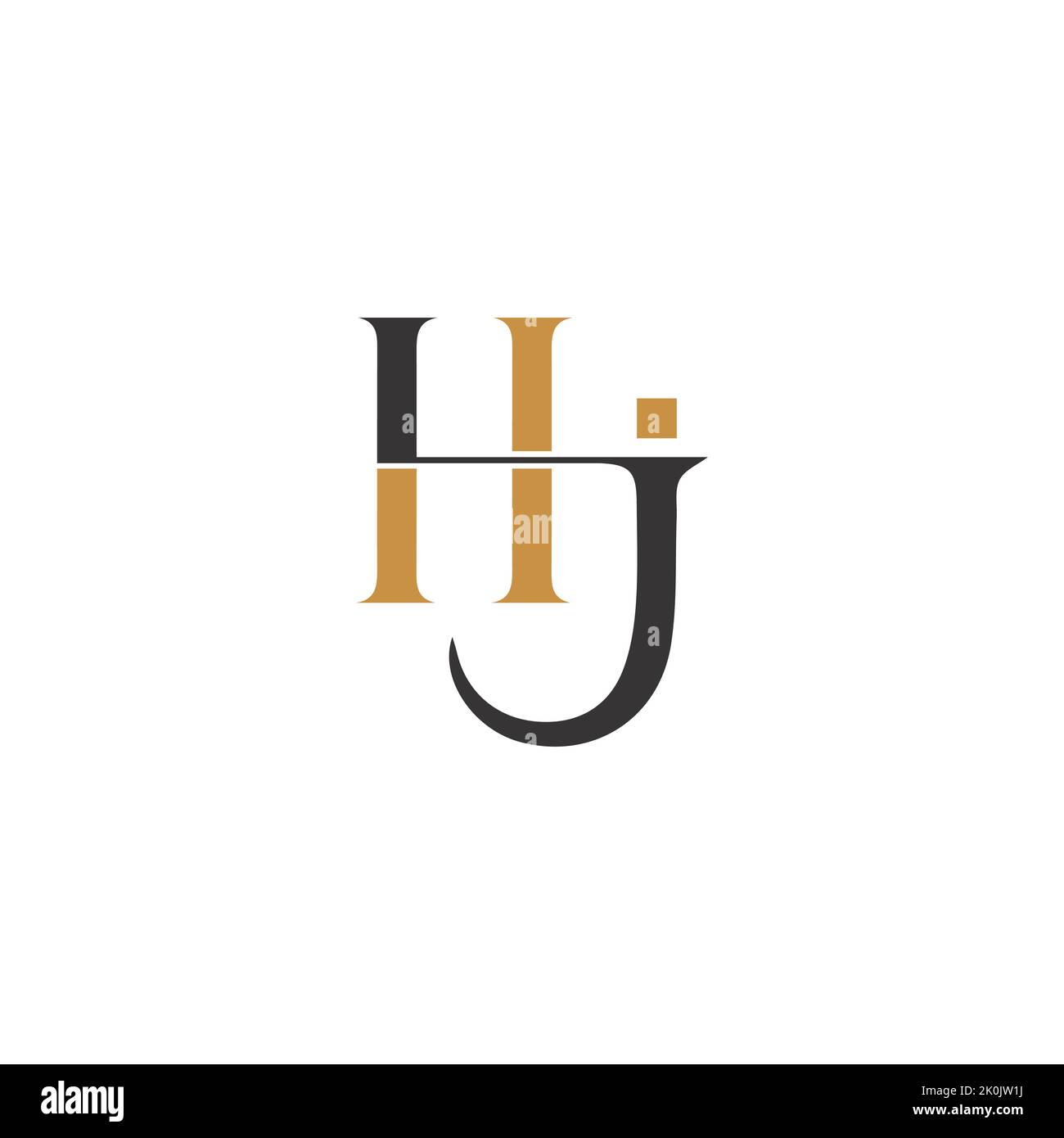 HJ, JH, H AND J Abstract initial monogram letter alphabet logo design ...