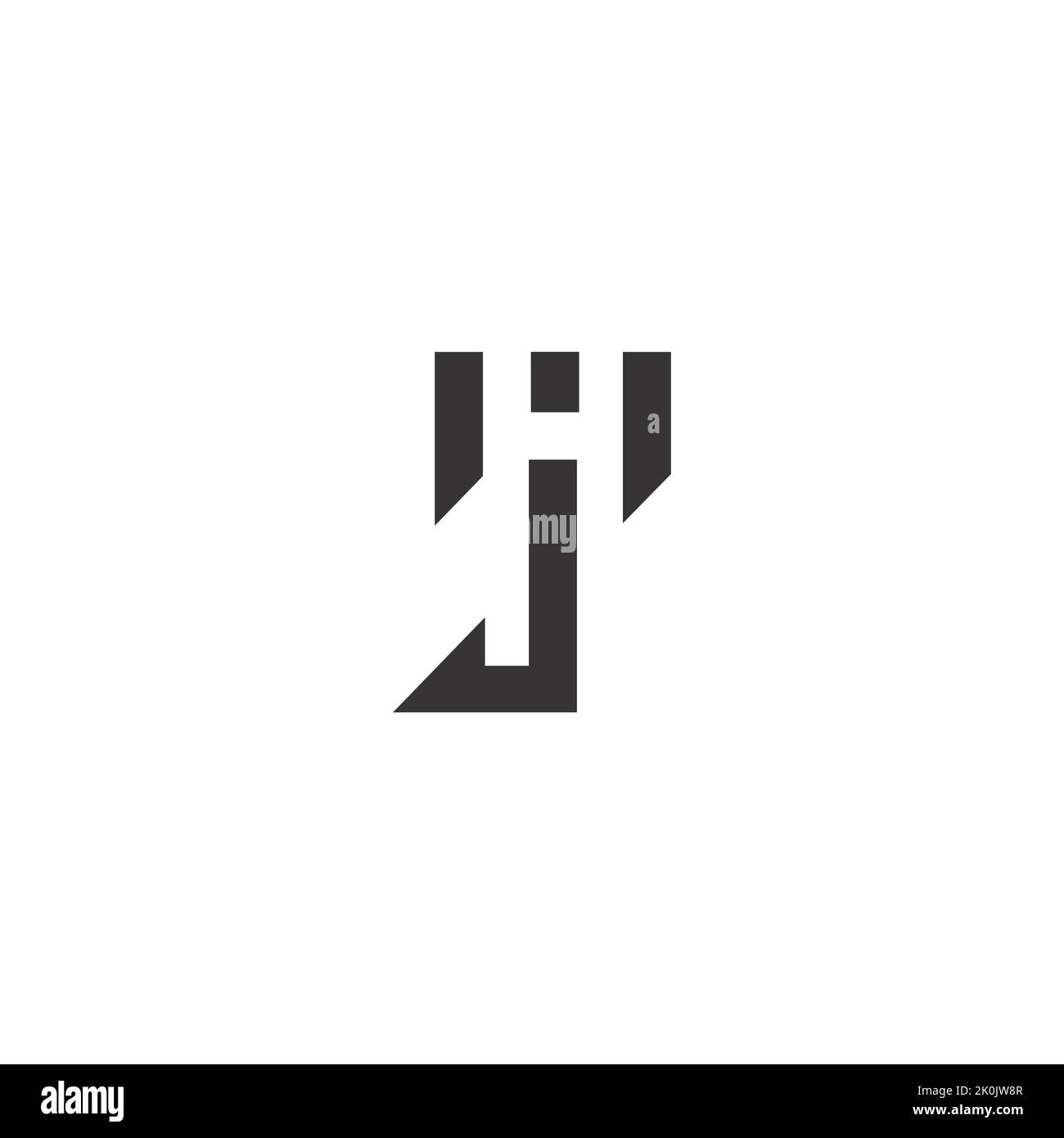 HJ, JH, H AND J Abstract initial monogram letter alphabet logo design ...