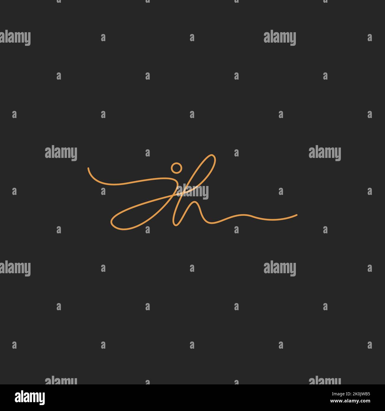 HJ, JH, H AND J Abstract initial monogram letter alphabet logo design ...