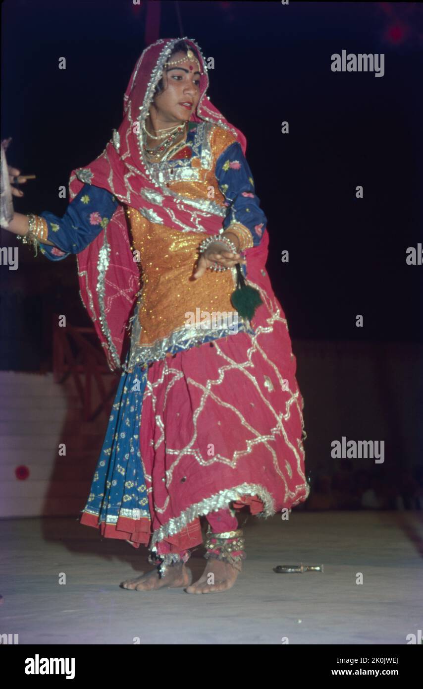 Folk Dancer, Madhya Pradesh Stock Photo - Alamy