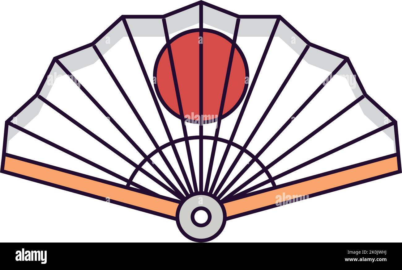 japanese hand fan Stock Vector Image & Art - Alamy