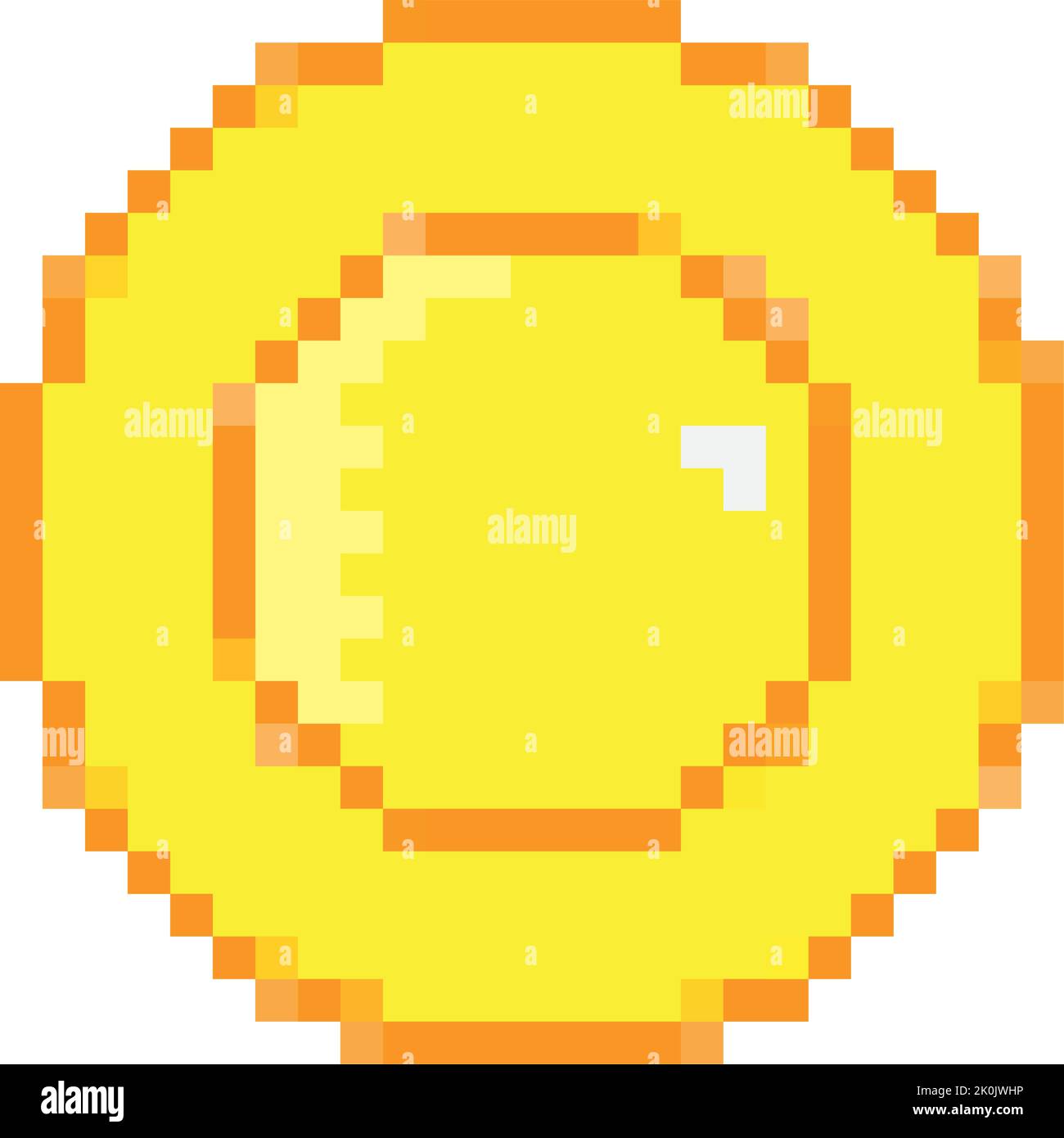 pixel coin icon Stock Vector Image & Art - Alamy