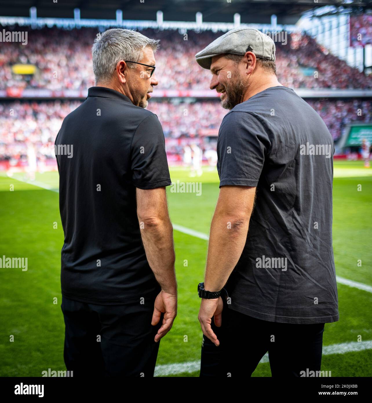 Union’s head coach Urs Fischer und Trainer Steffen Baumgart (Köln) 1 ...