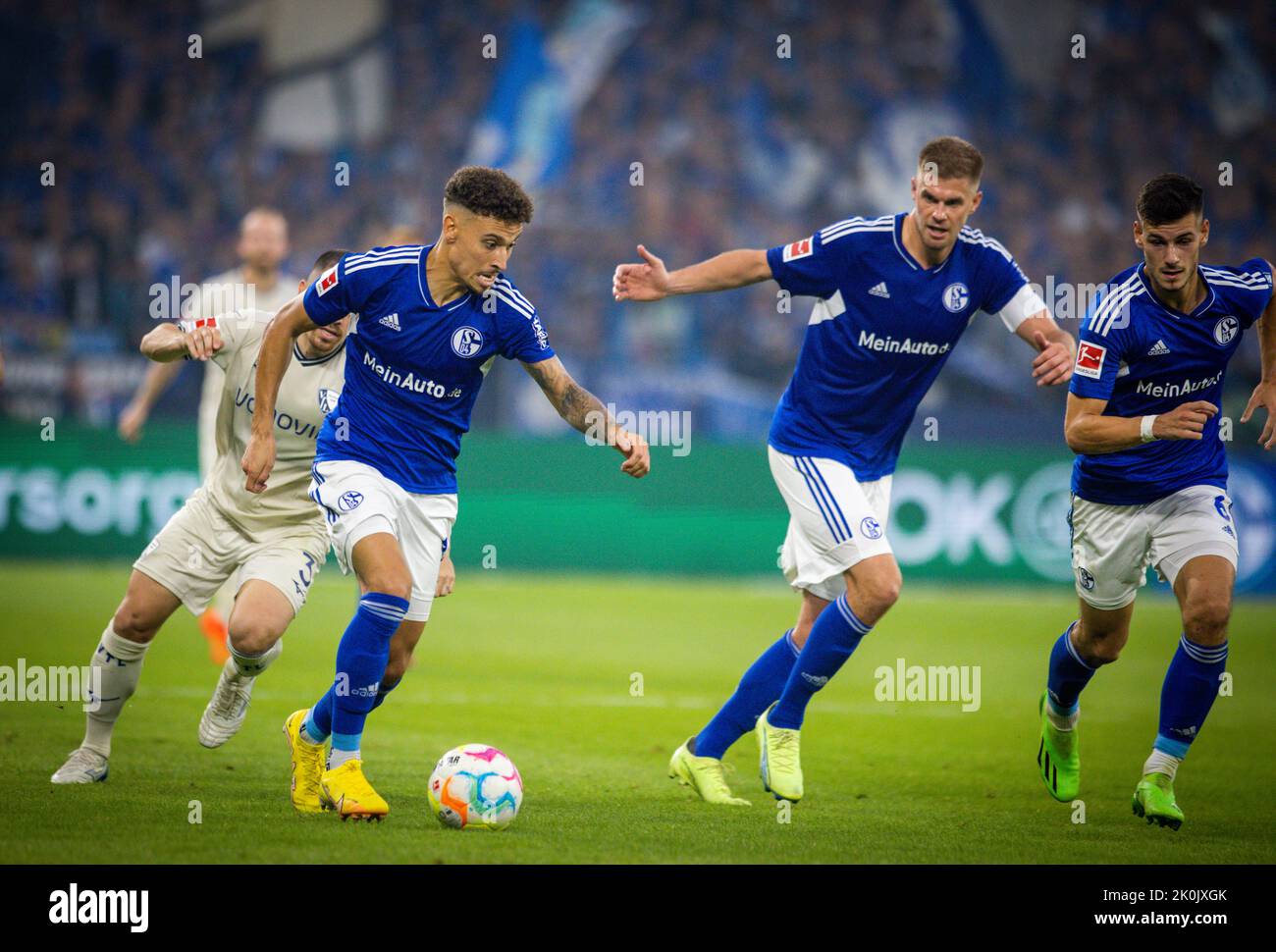 Jordan Larsson (S04), Simon Terodde (S04), Tom Krauss (S04) FC Schalke ...