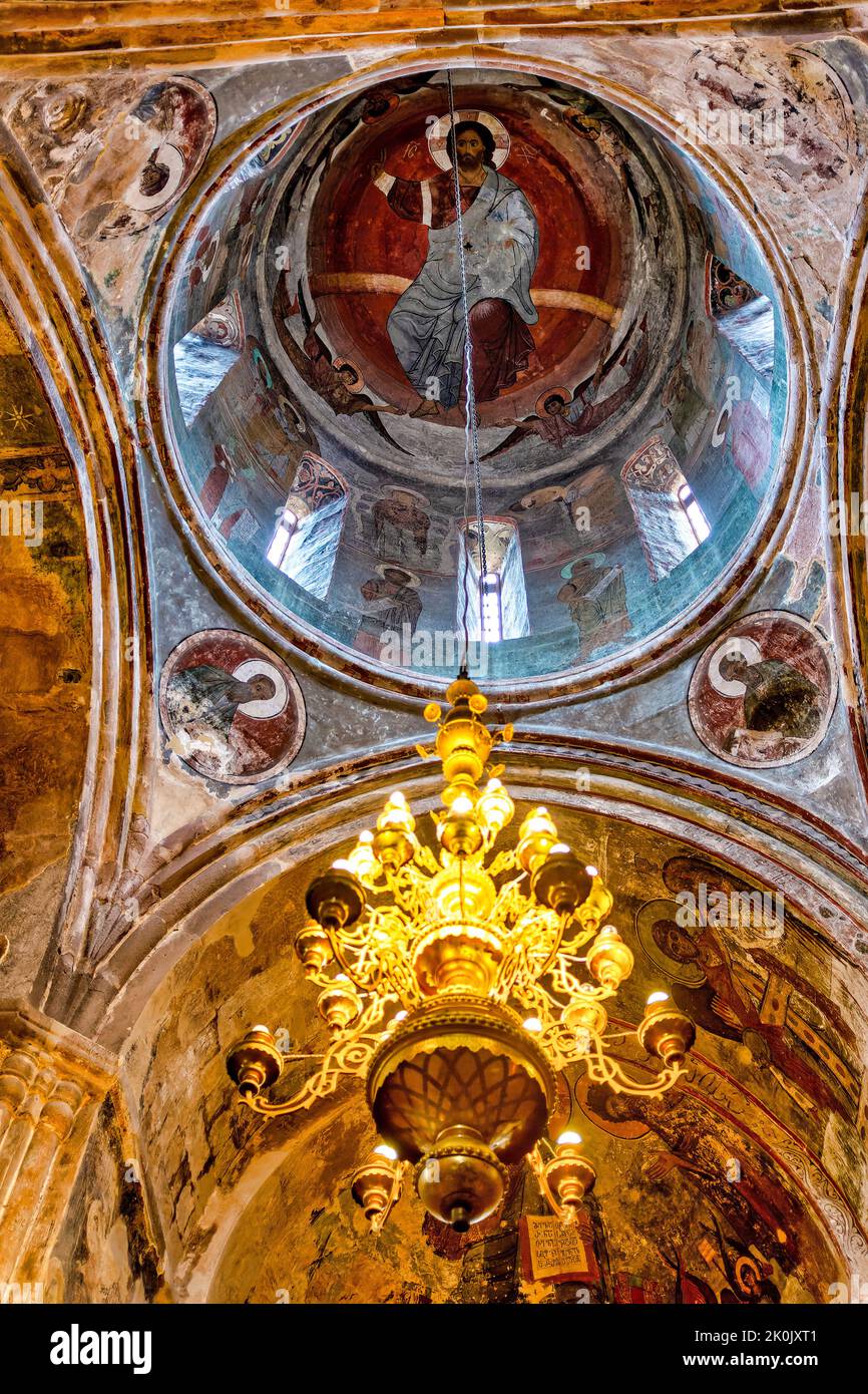 Interior of the Sapara Monastery, Akhaltsikhe District, Georgia Stock ...