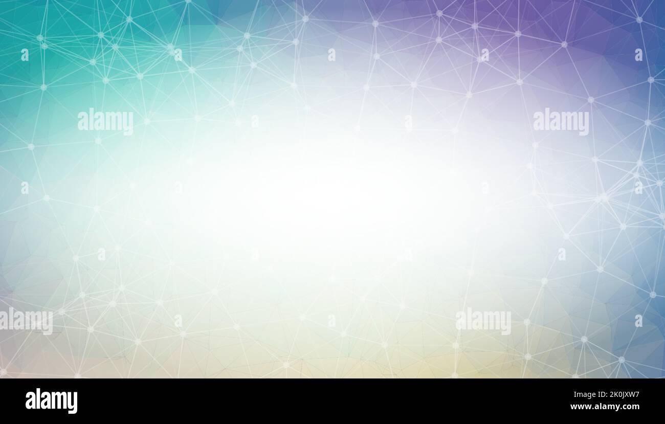 Abstract Dark Purple Polygonal Space Background with Connecting Dots and Lines. Connection ...