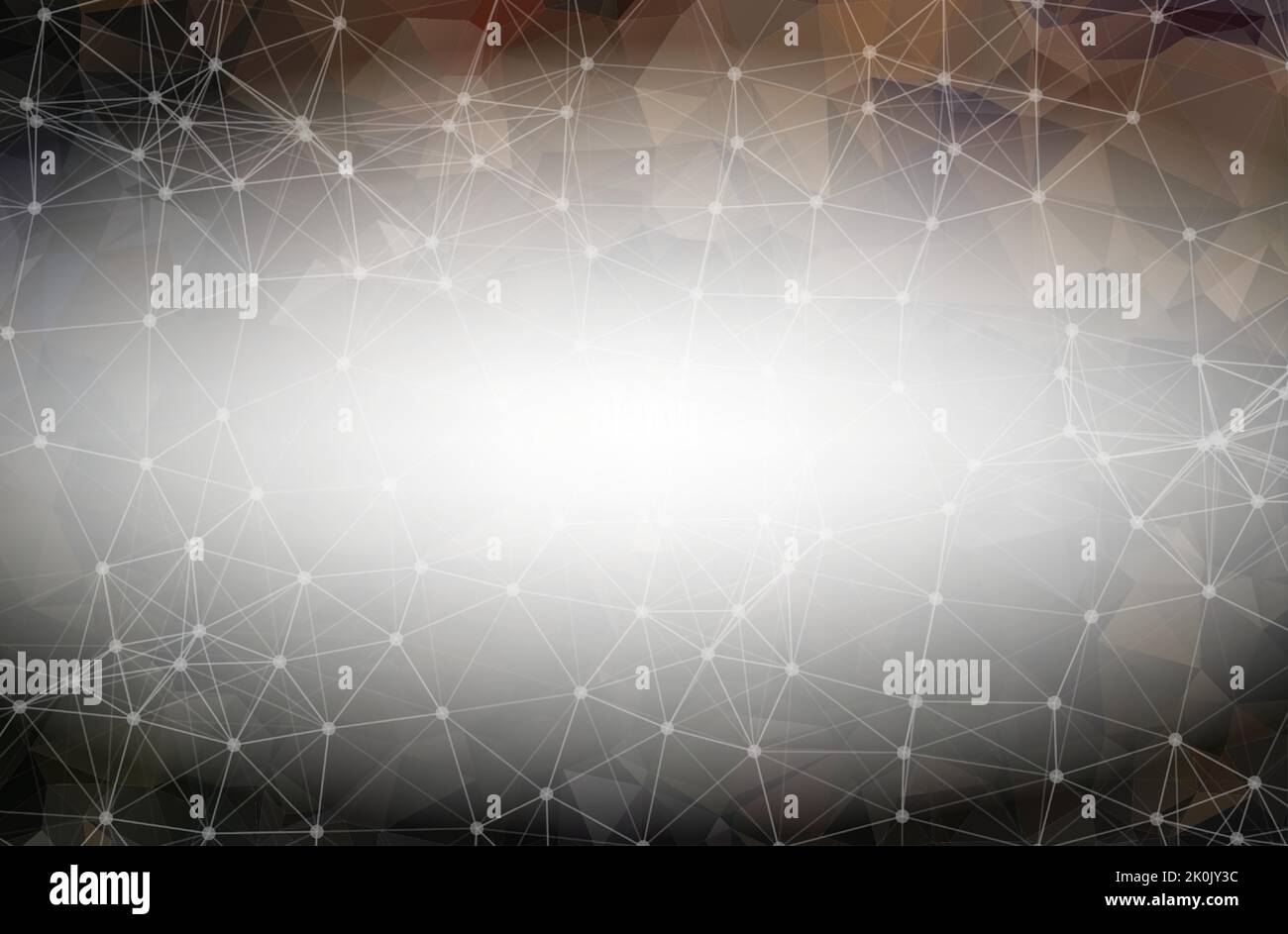 Geometric Brown Polygonal background molecule and communication ...