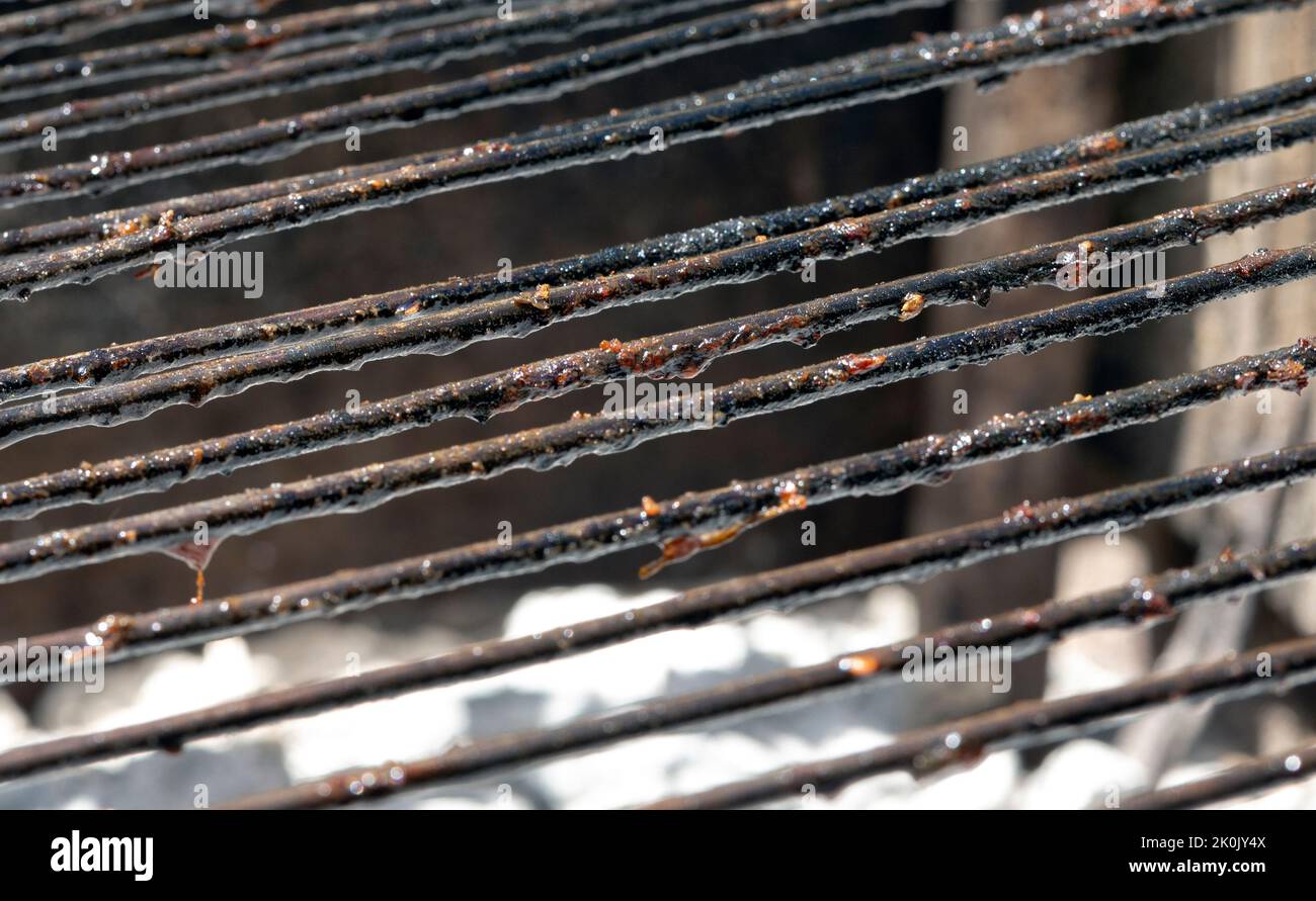 barbecue grill texture photo after grilling Stock Photo - Alamy