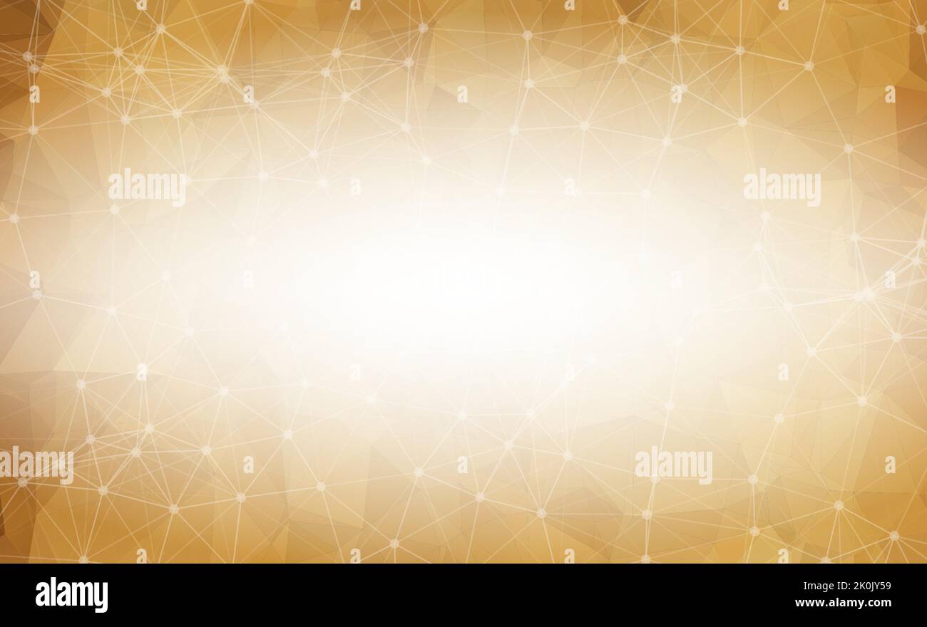 Abstract Dark Brown Polygonal Space Background with Connecting Dots and ...
