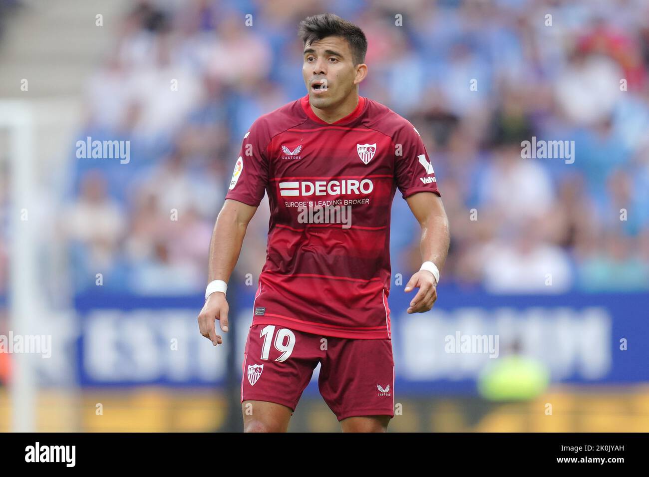 Marcos Javier Acuna of Sevilla FC during the La Liga match between RCD ...