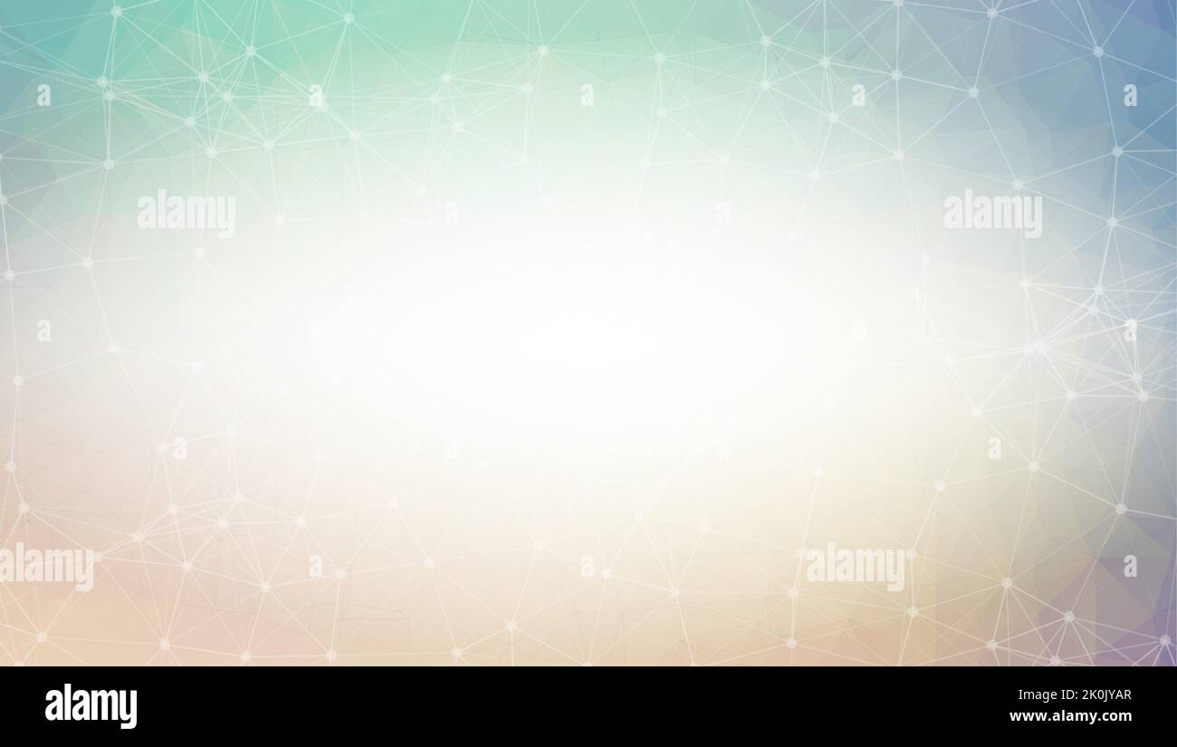 Geometric Multi Blue Polygonal Background Molecule And Communication Connected Lines With Dots