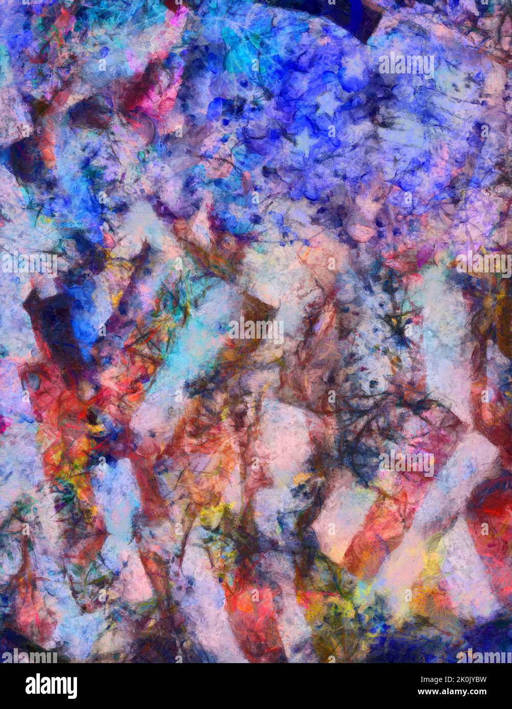 Abstract art in US colors. 3D rendering Stock Photo - Alamy