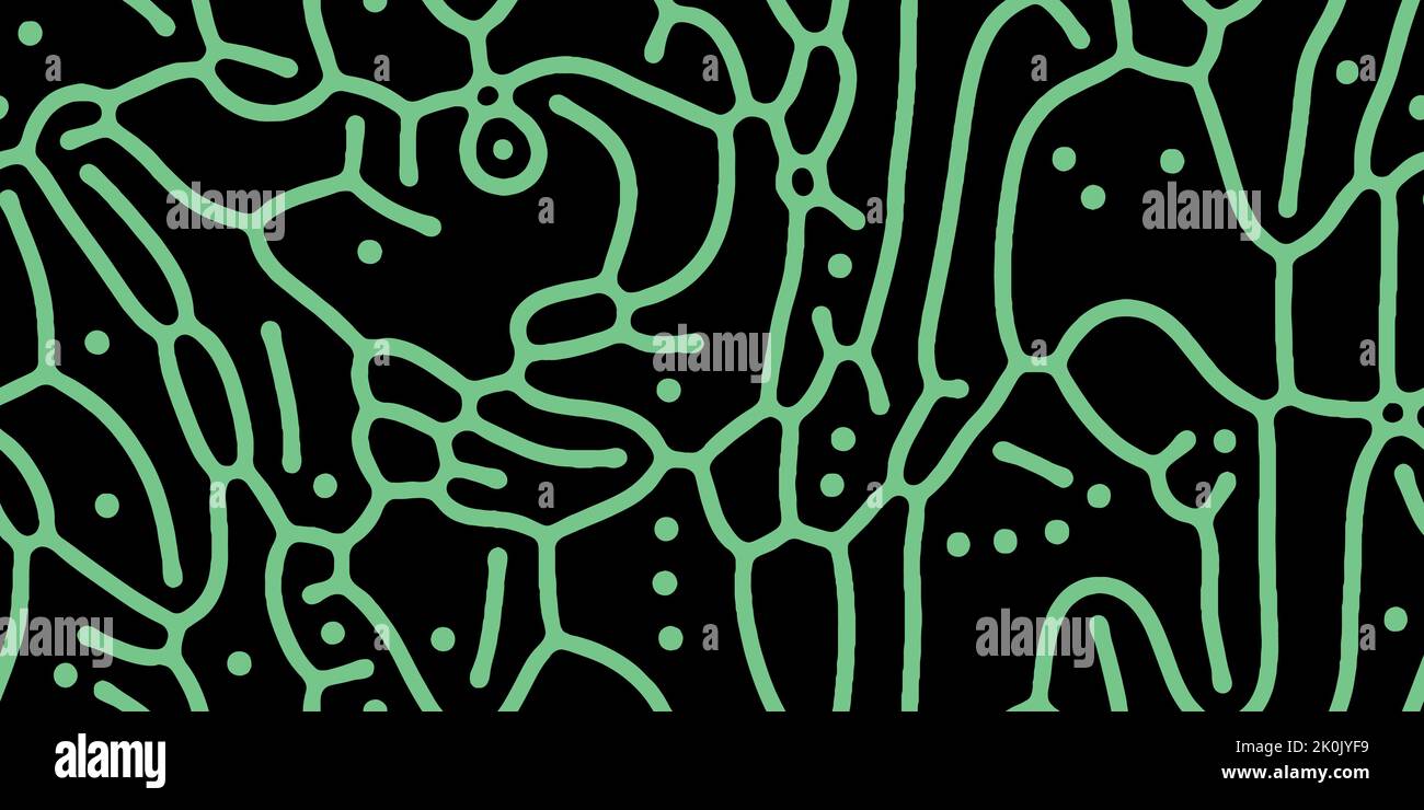 Abstract organic seamless pattern in black and white Stock Vector Image ...
