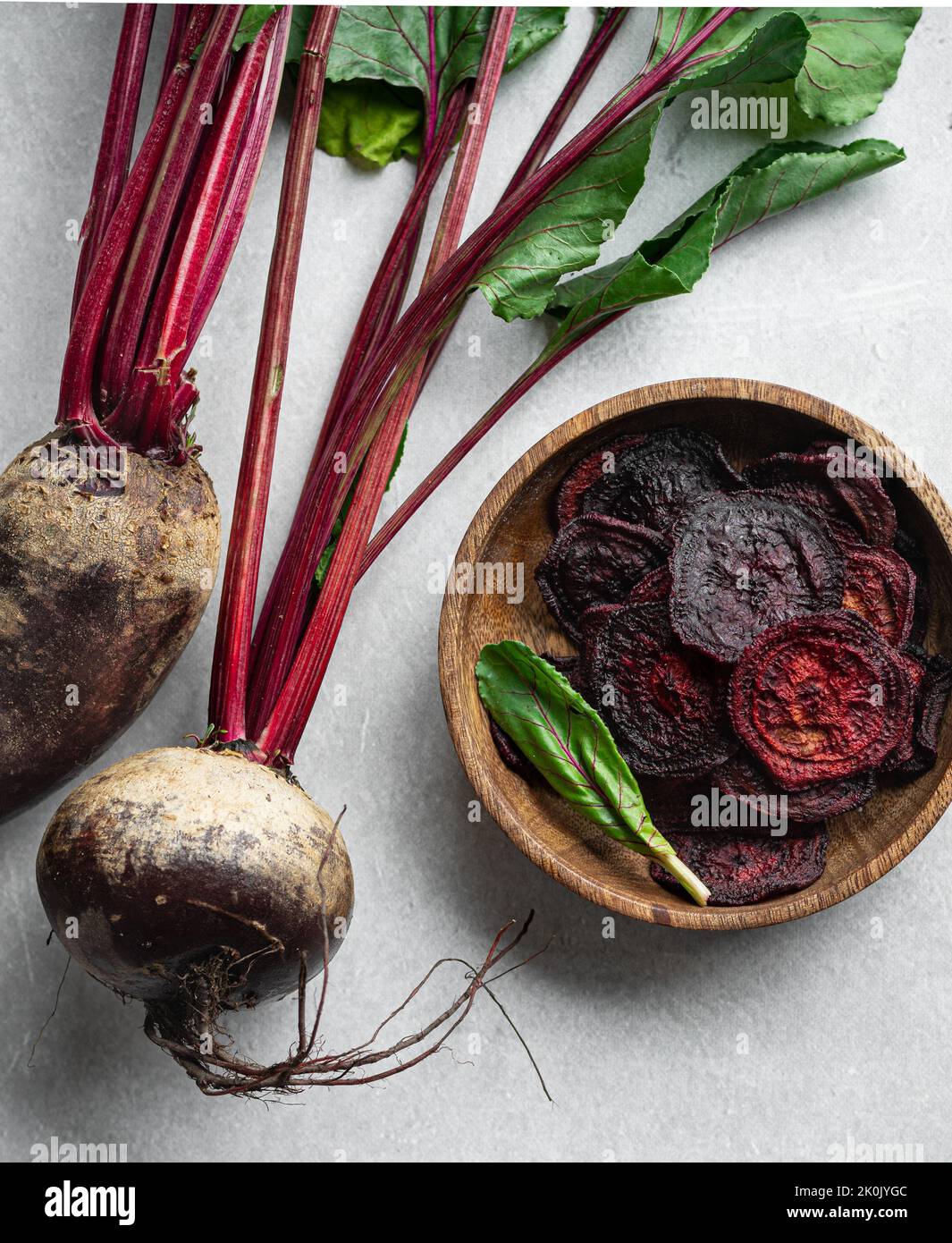 Dried vegetables chips from beet Stock Photo - Alamy
