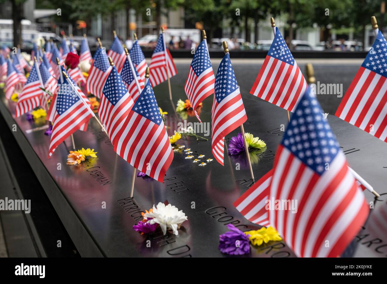New York, NY - September 11, 2022: Atmosphere during 9/11 Memorial 21st ...