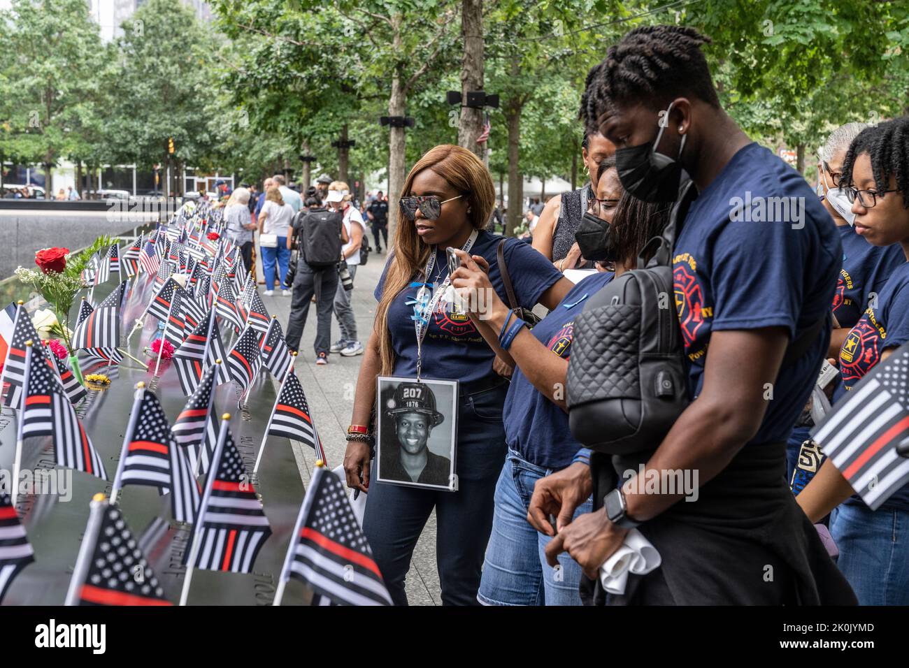 New York, NY - September 11, 2022: Atmosphere during 9/11 Memorial 21st ...