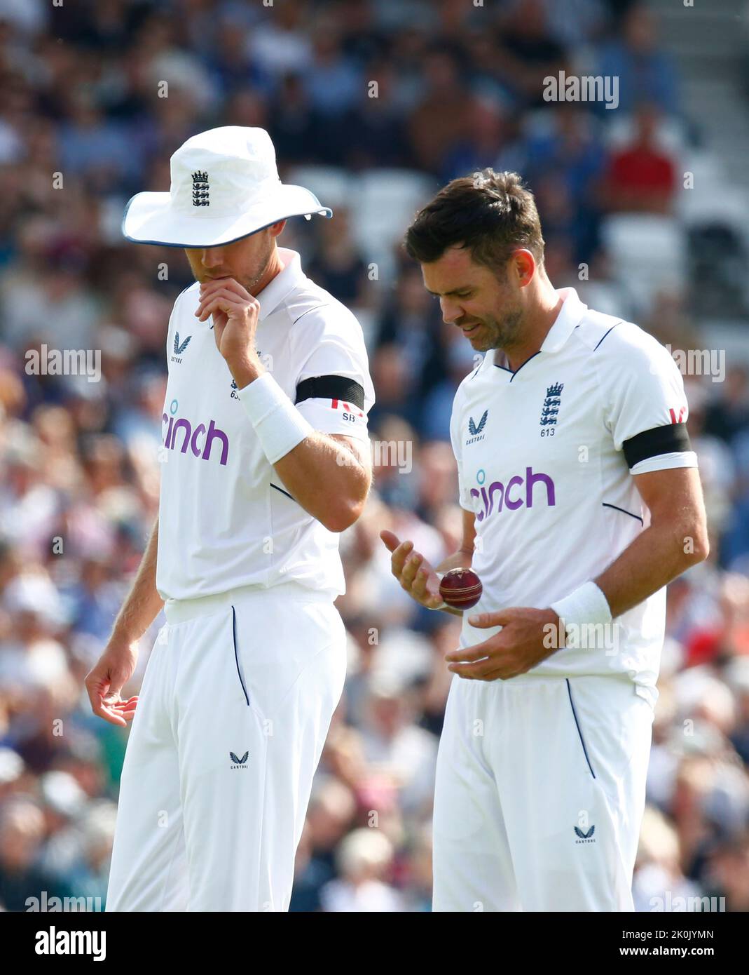 London, United Kingdom - 11.09.2022 :L-R England's Stuart Broad ...