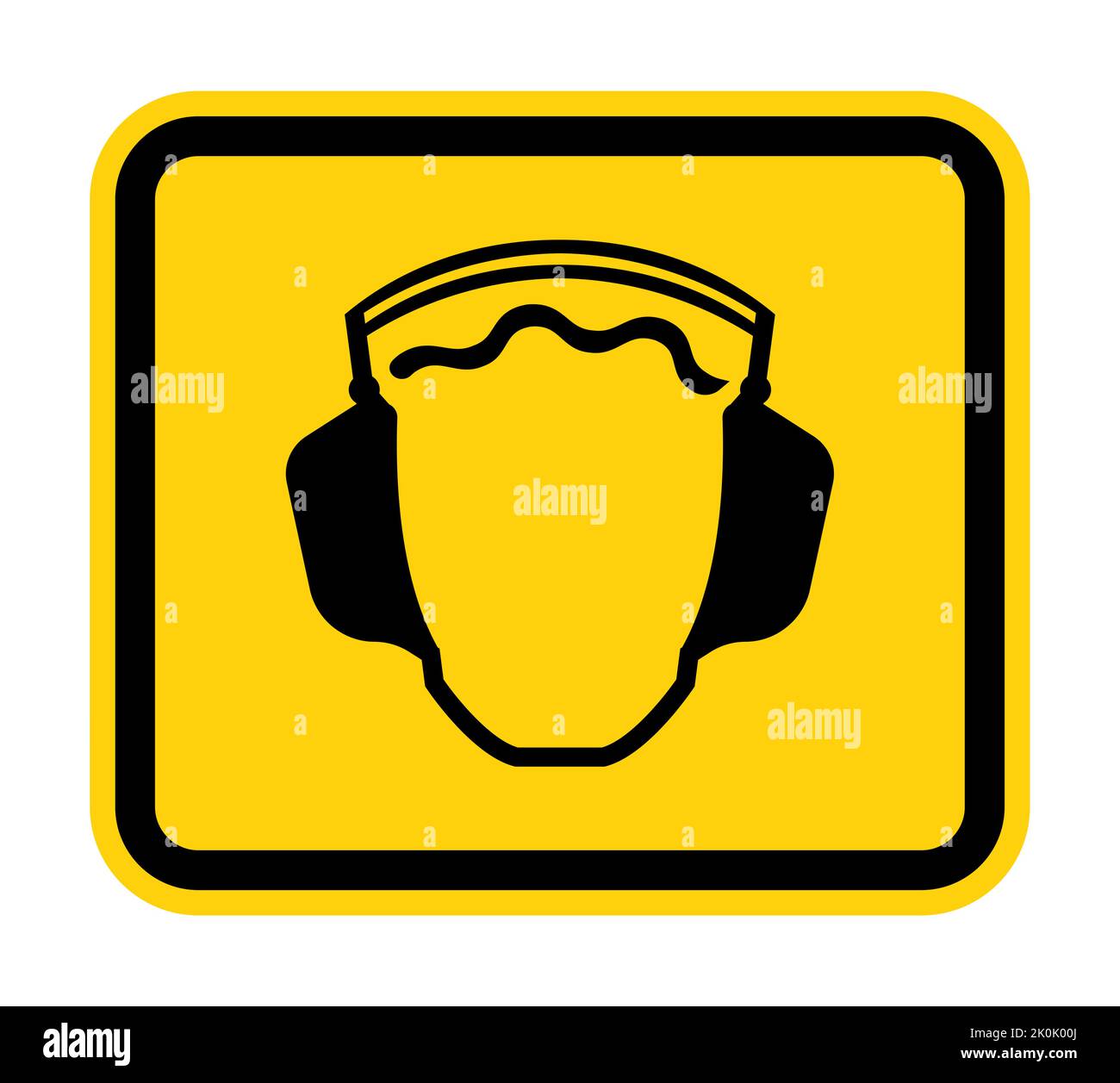 Hearing Protection Symbol Floor Sign Stock Vector Image & Art - Alamy