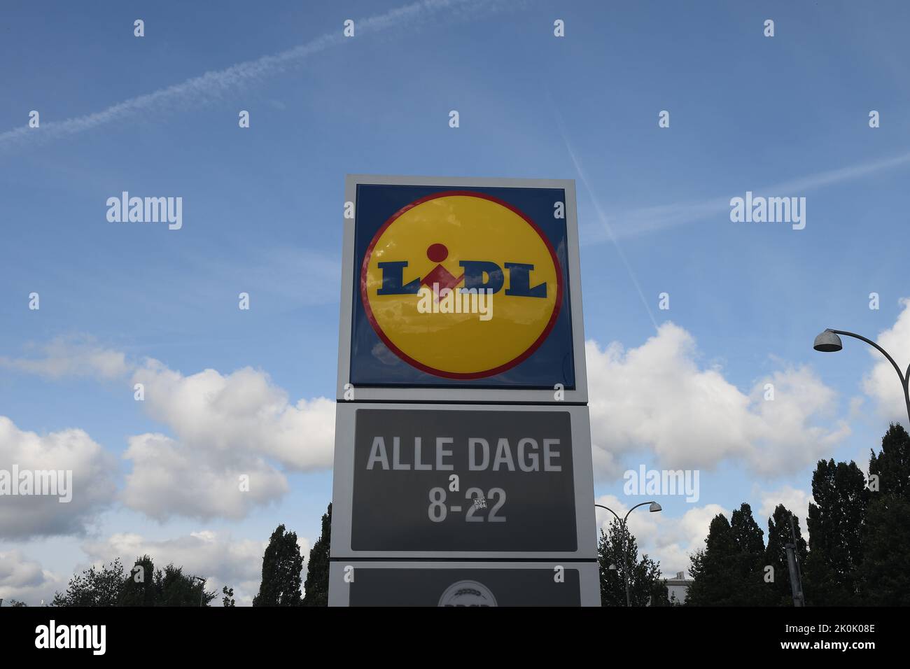 Herlev/Denmark/12 September 2022/German chain lidl food market in ...