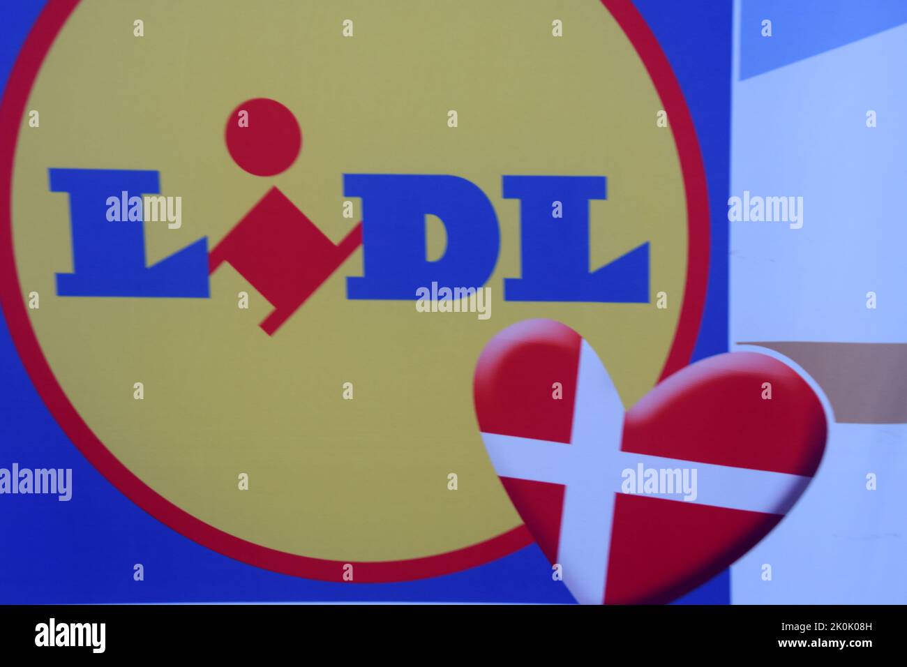 Herlev/Denmark/12 September 2022/German chain lidl food market in ...
